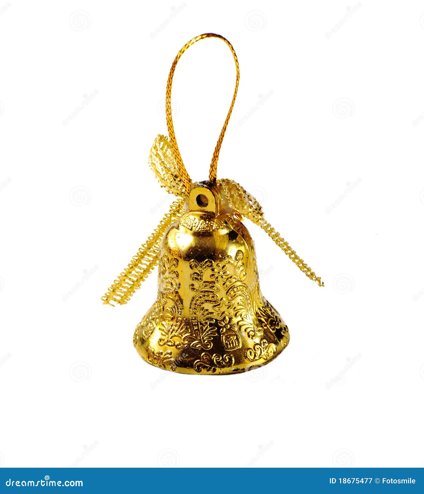 Small decorative bell stock image. Image of background - 18675477