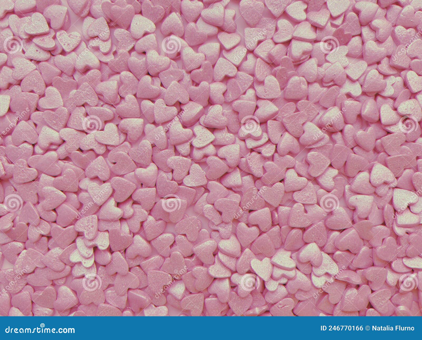 Small Decorative Candy Pink Hearts Stock Photo - Image of design ...