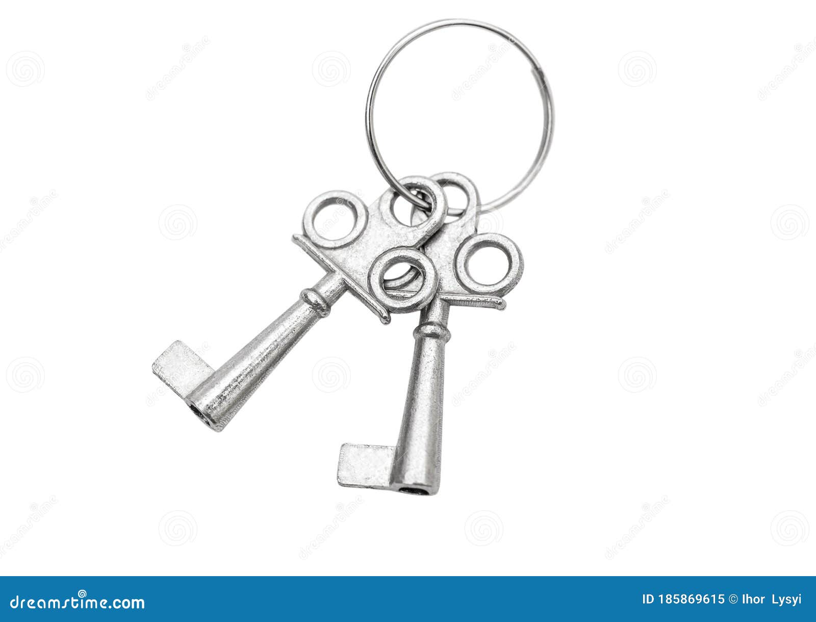 Small Decorative Keys Isolated on White Stock Image - Image of safe ...