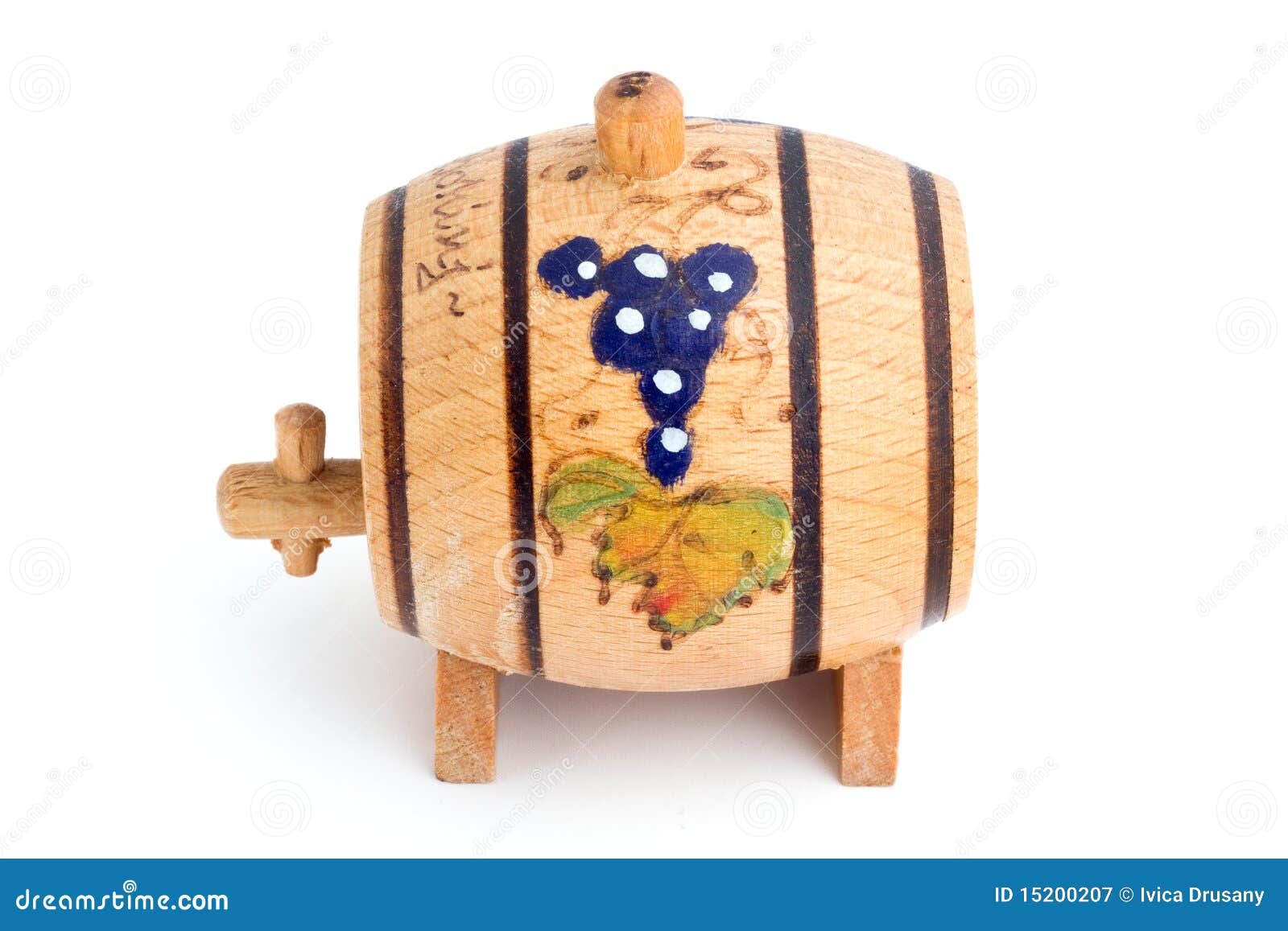 Small Decorative Wooden Barrel Stock Image - Image of isolated, solid ...