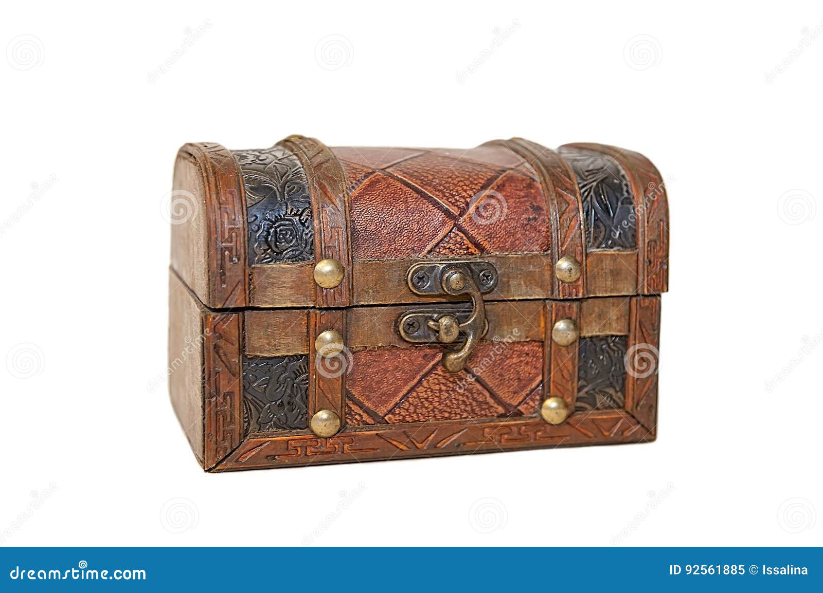 Small Decorative Wooden Chest Stock Image - Image of brown, wooden ...