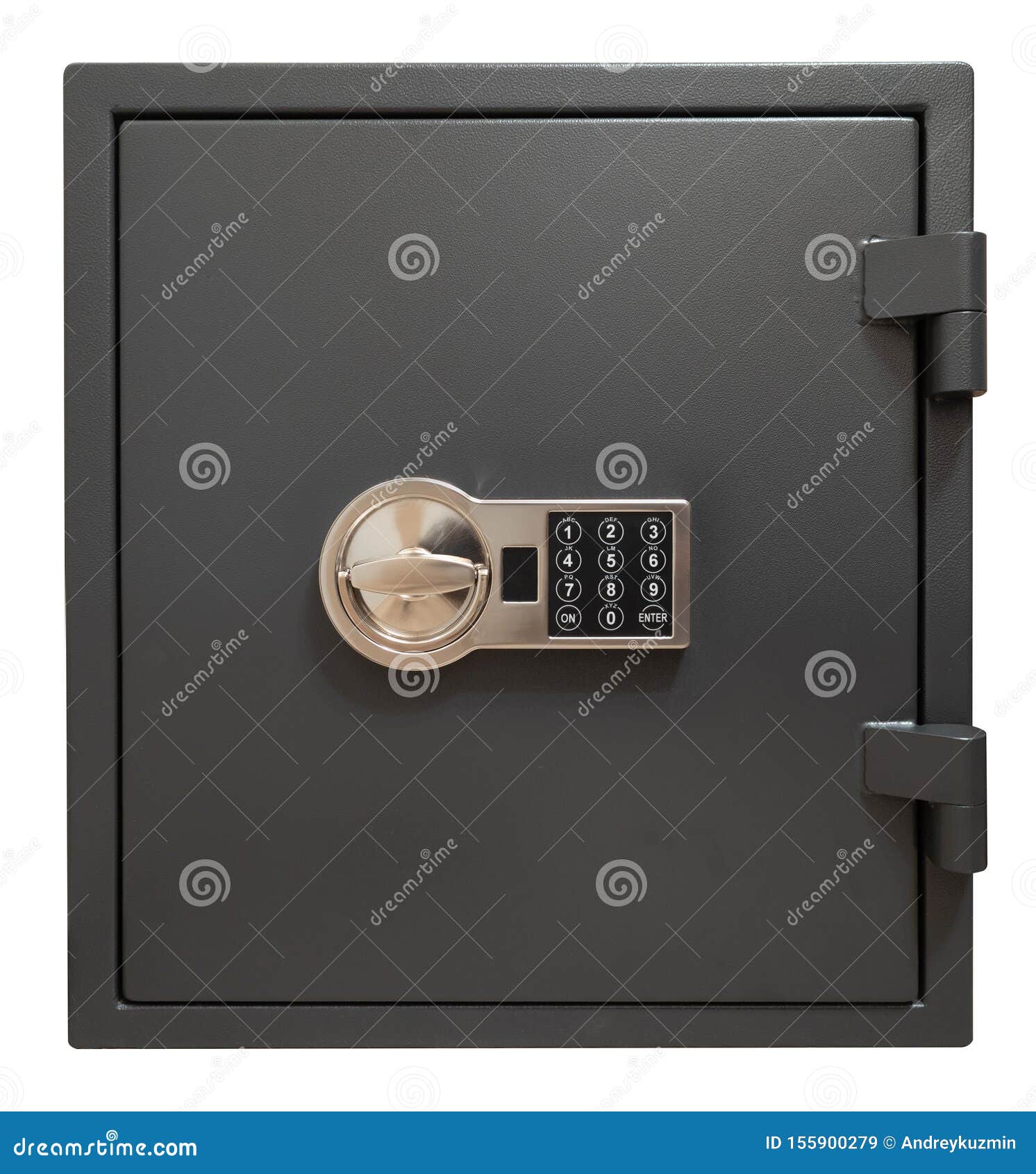 Small Safe Box Door with Code Lock Isolated on White Stock Image ...