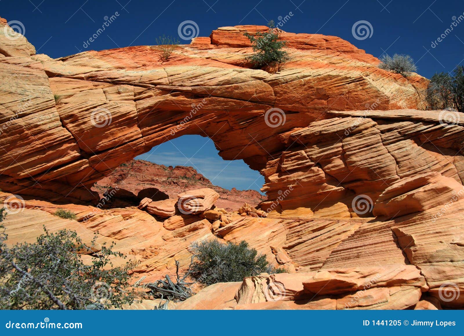 Small Desert Arch Formation Stock Image - Image of canyon, arizona: 1441205