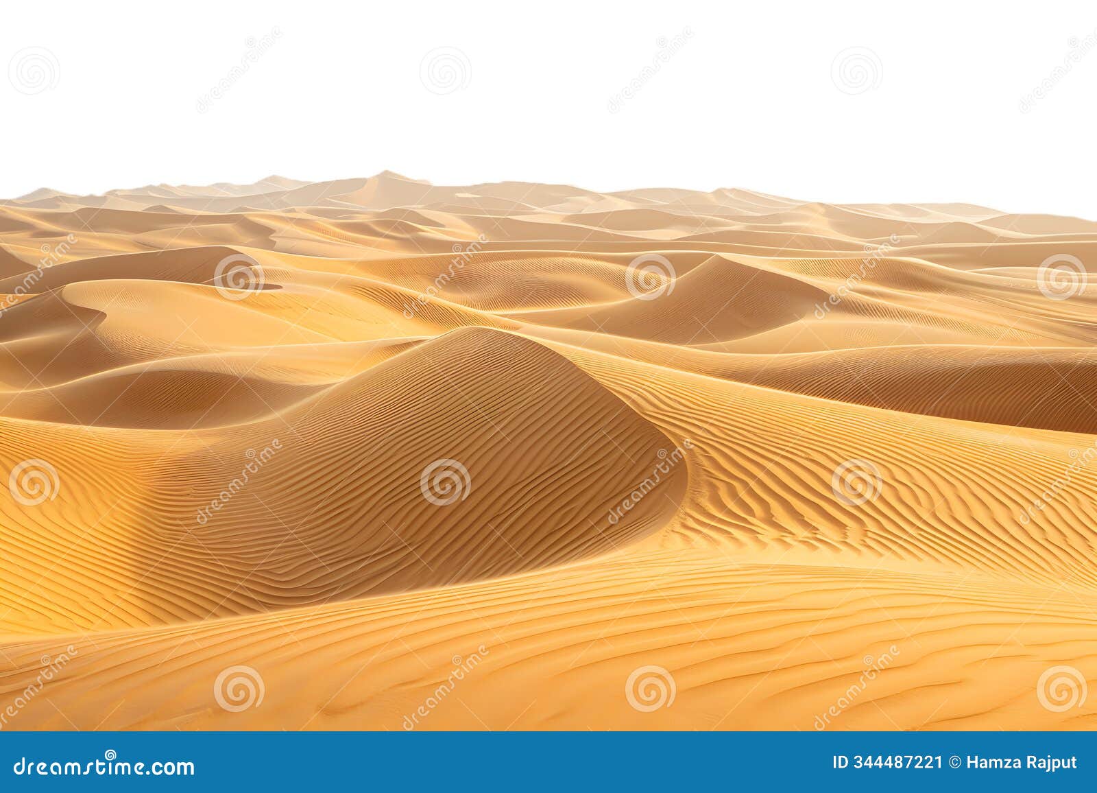 A Small Desert Sand Dune, Desert Sand Pile, Dune Isolated On White Background Royalty-Free Stock ...
