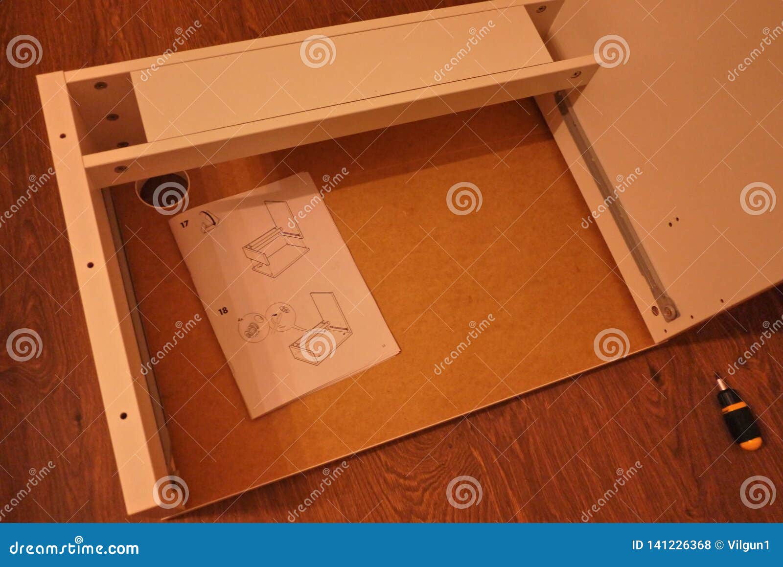 Small Desk for Computer and Laptop. Stock Photo - Image of home ...