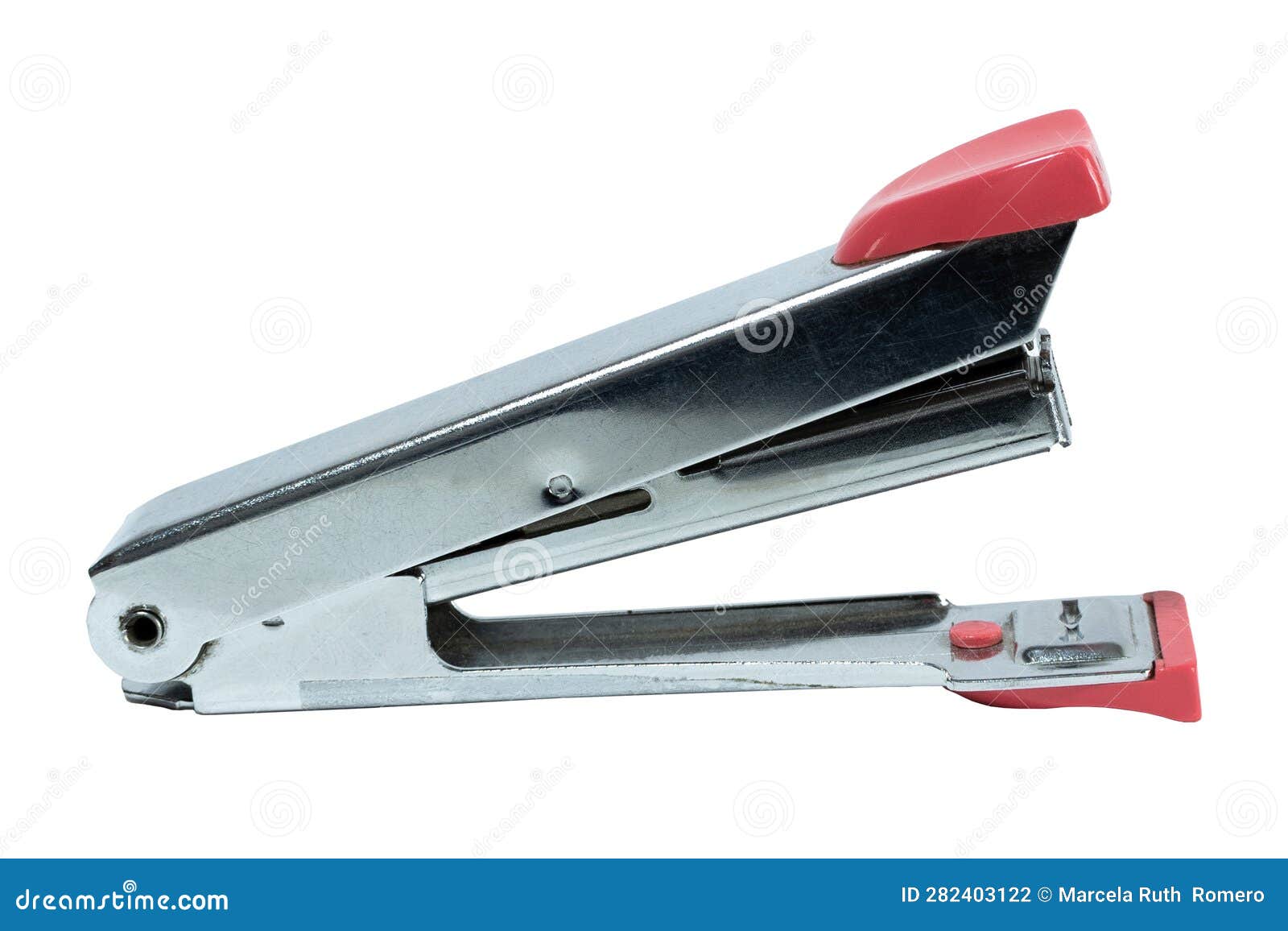 Small Desktop Stapler, Isolated on Blank Background Stock Photo - Image ...
