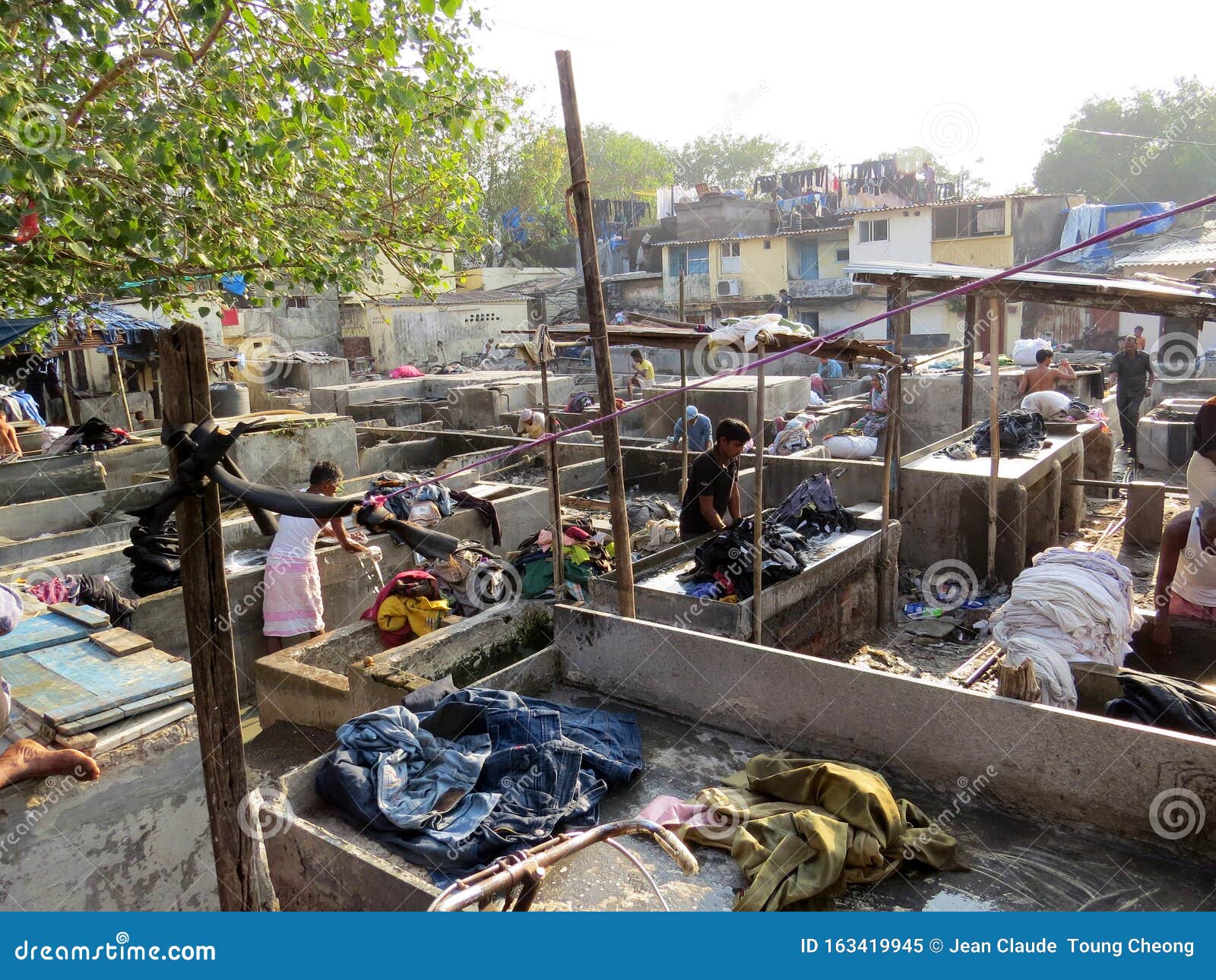 Small Dhobi Ghat Mumbai India Editorial Image - Image of mumbai, ghat ...