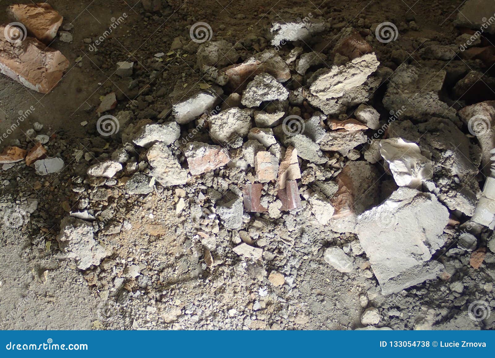 Small Dig on a Building Site Stock Photo - Image of pile, pattern ...