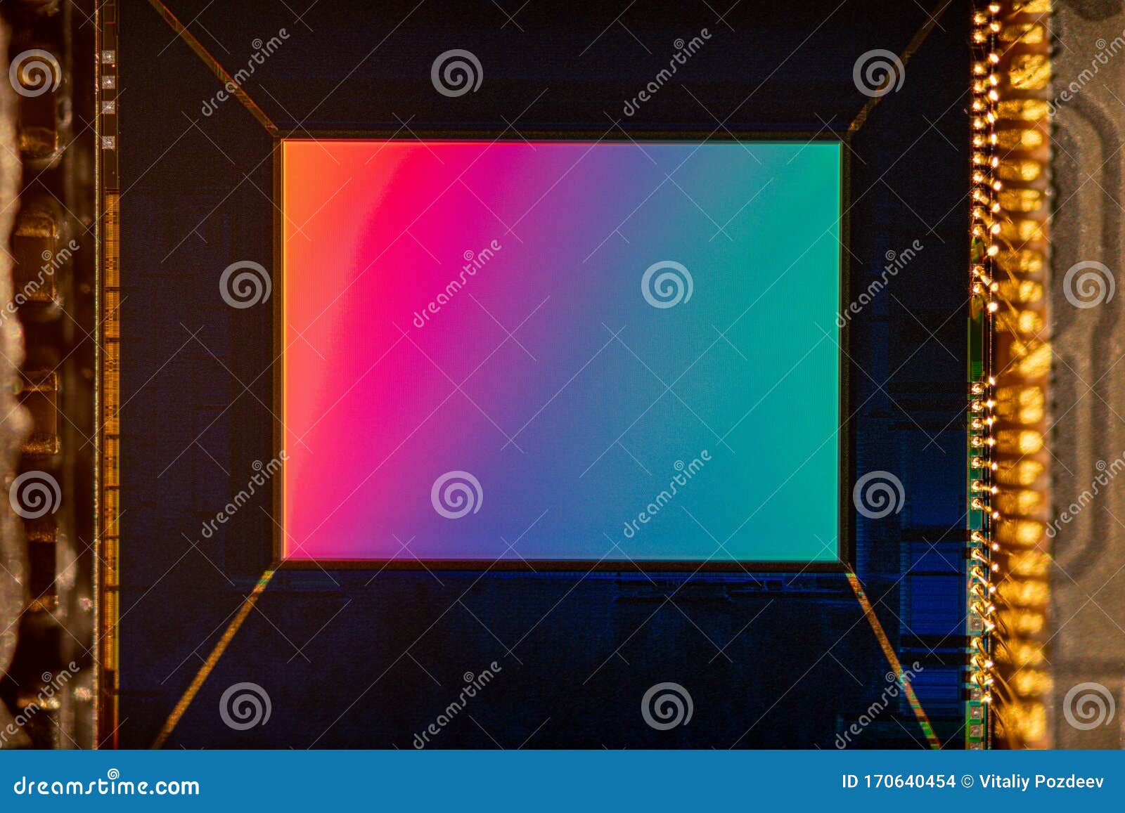 Small Digital Phone Camera CMOS Sensor Stock Photo - Image of macro ...