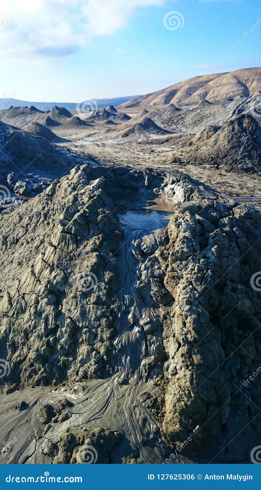 Small dirt crater stock photo. Image of crater, black - 127625306