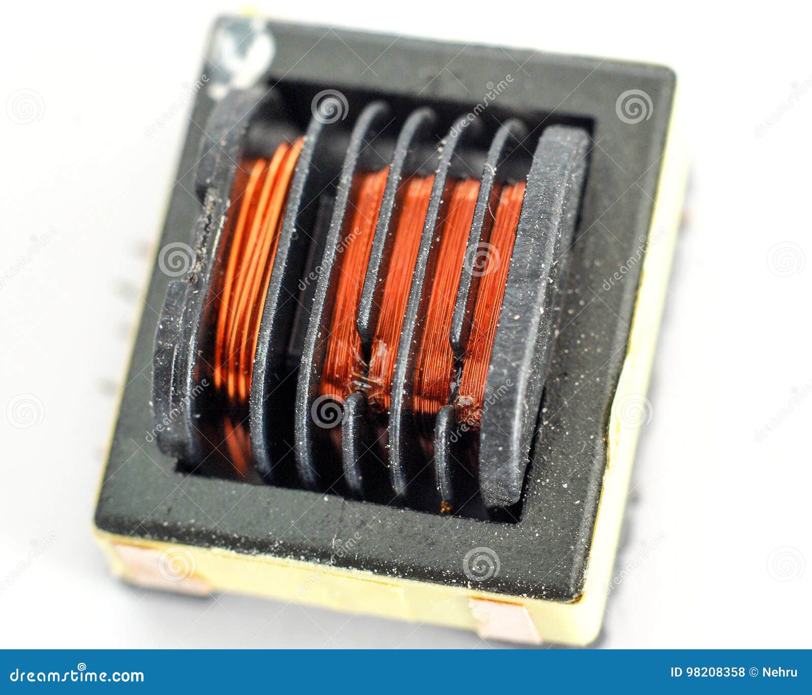 Small Dirty and Damaged Transformer Stock Photo - Image of shot ...