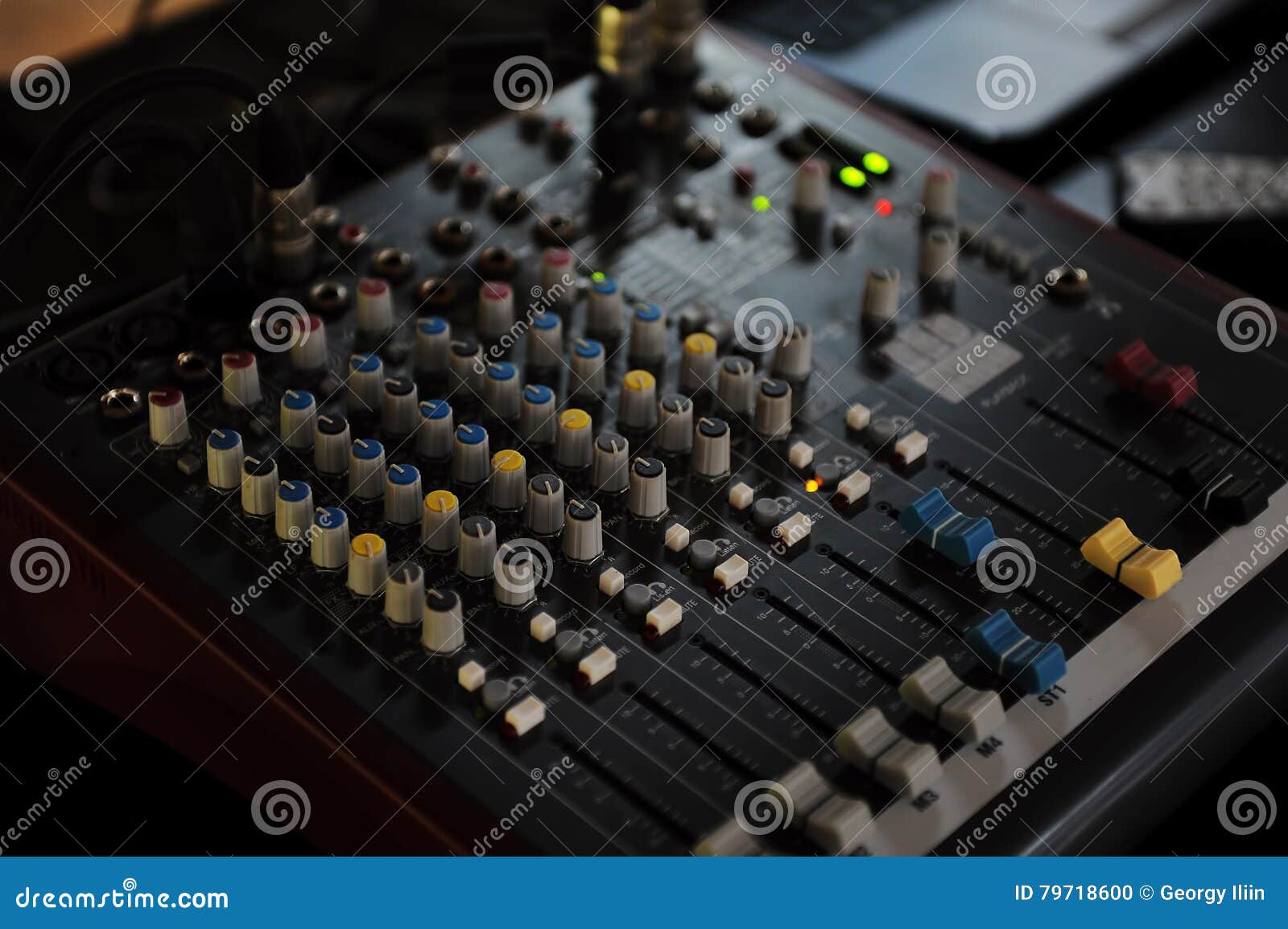 Small DJ Console Mixing Desk Stock Photo - Image of depth, artistic ...