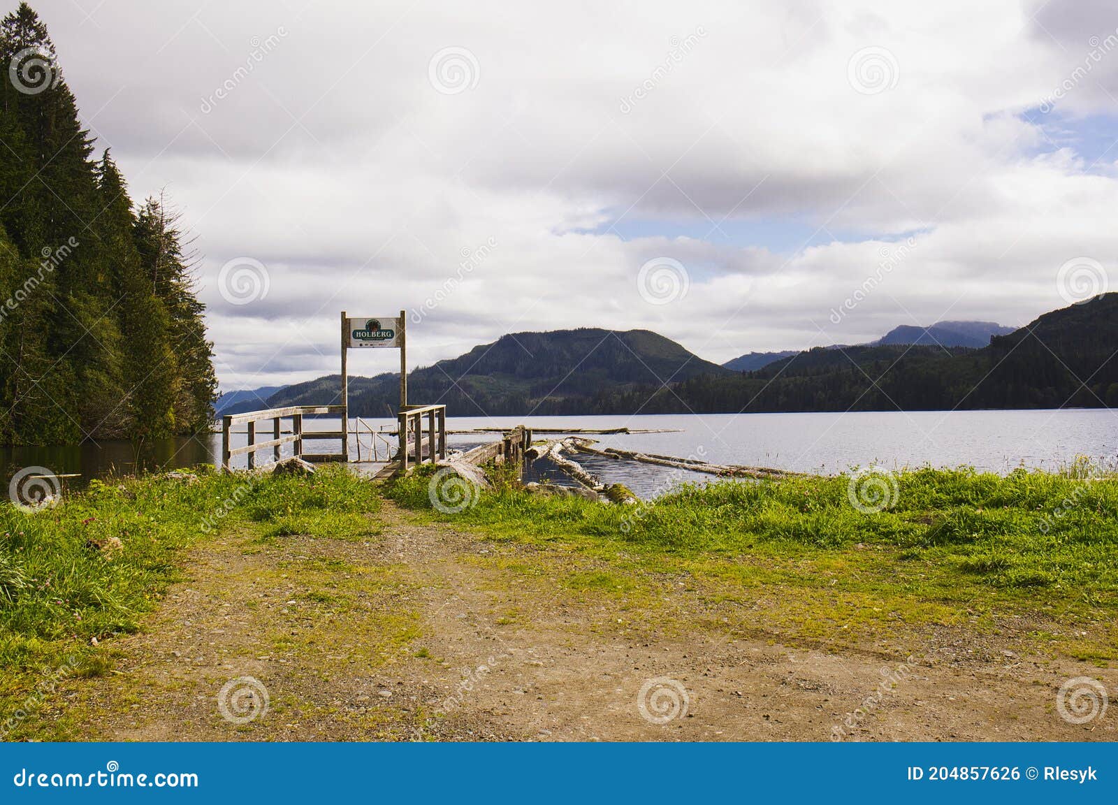 Small Dock at the Town of Holberg Editorial Photo - Image of ...