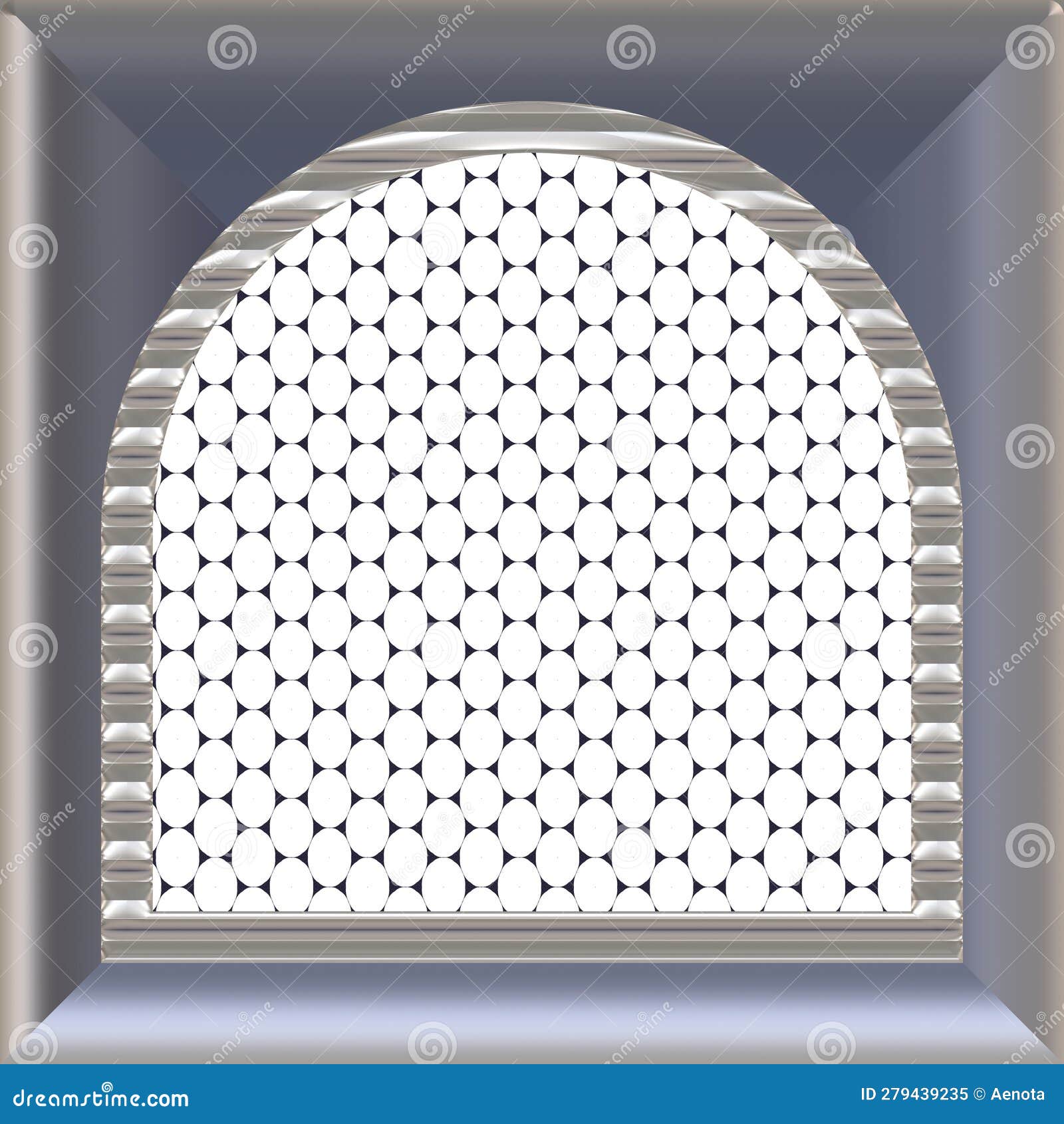 Small Dormer Window Wih Sash - 3D Illustration Stock Illustration ...