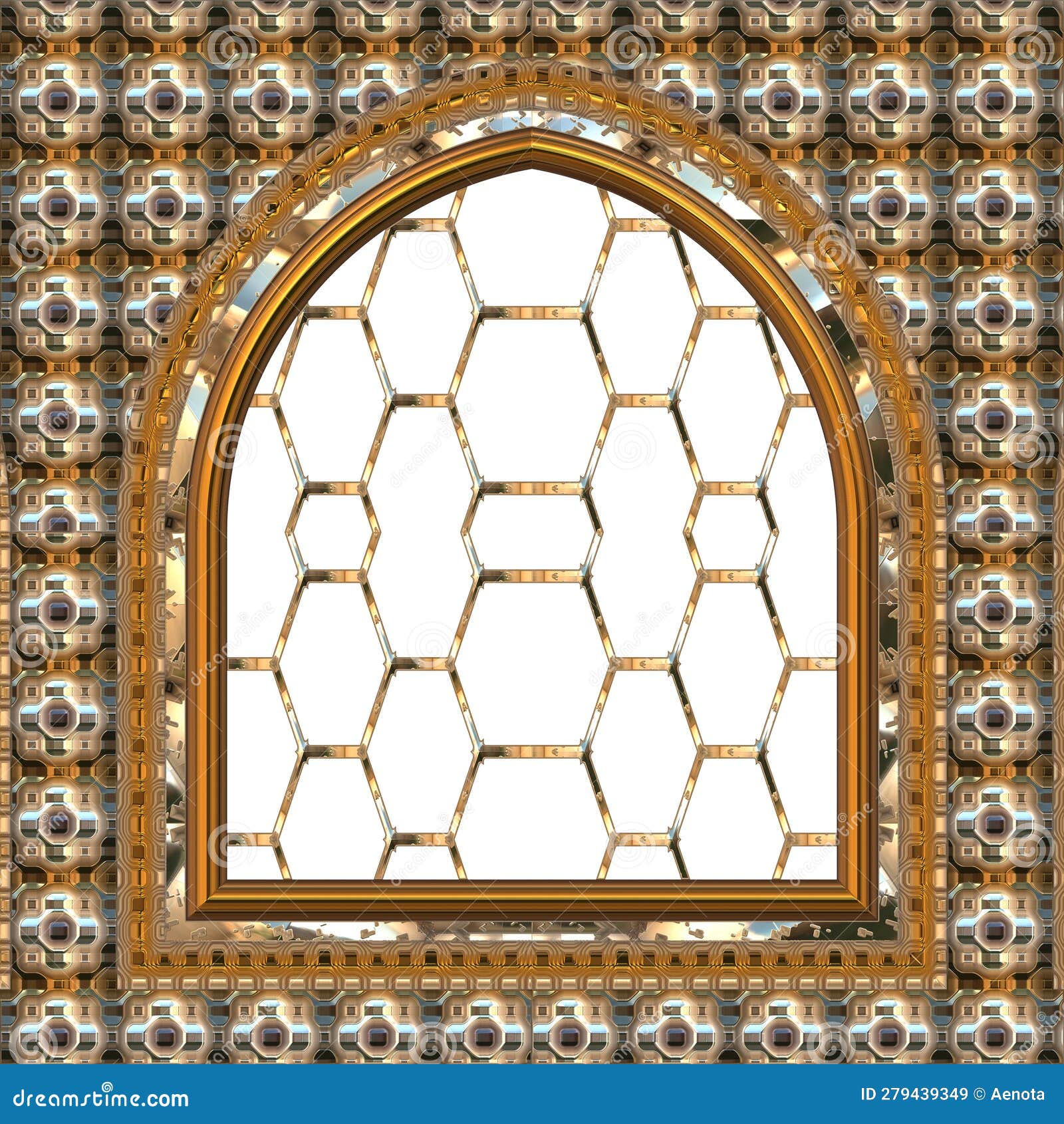 Small Dormer Window Wih Sash - 3D Illustration Stock Illustration ...