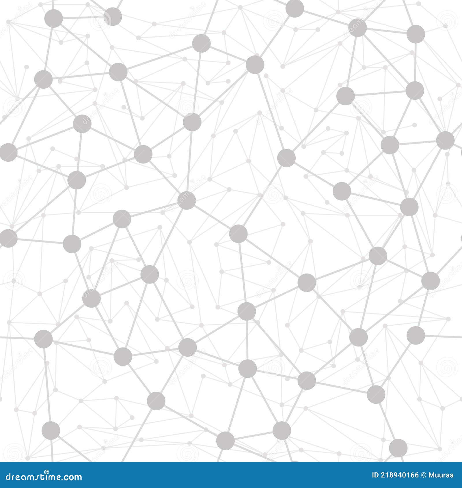 Small Dots Connected into Irregular Network Stock Vector - Illustration ...