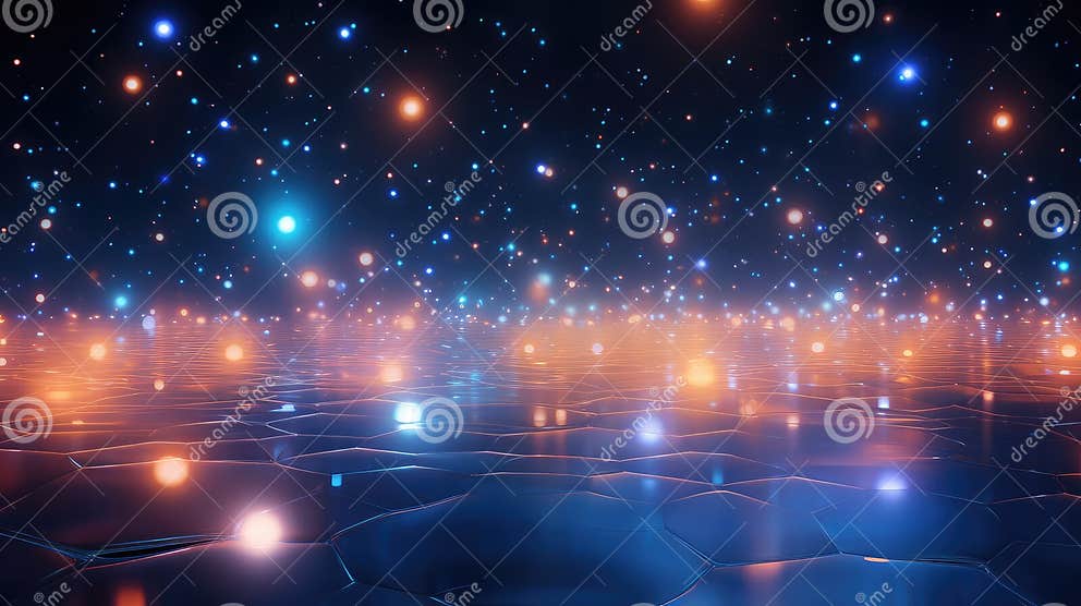 Small dots randomly moving stock illustration. Illustration of flowing ...