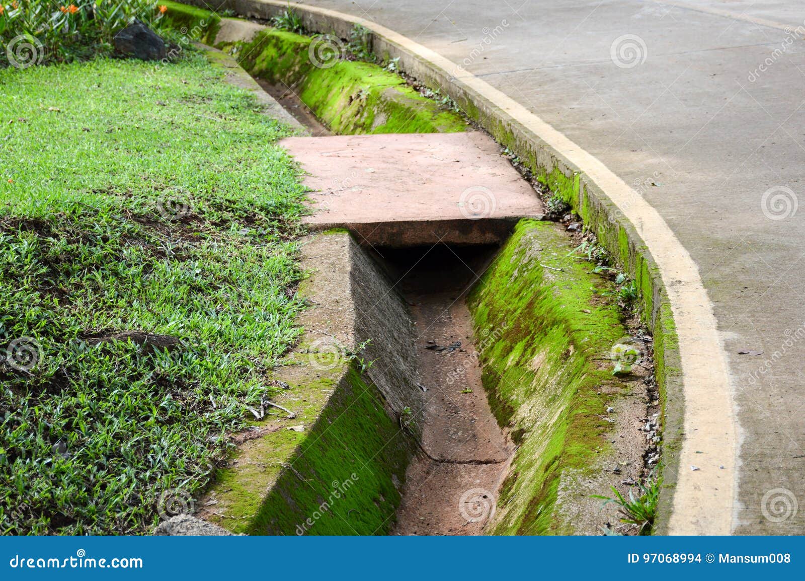 Small drainage stock photo. Image of drainage, pathway - 97068994