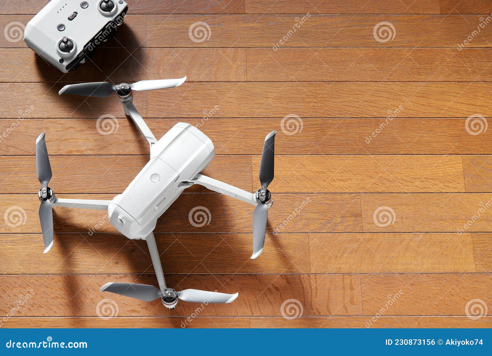 Drone Copter with Controller Stock Photo - Image of device, closeup ...