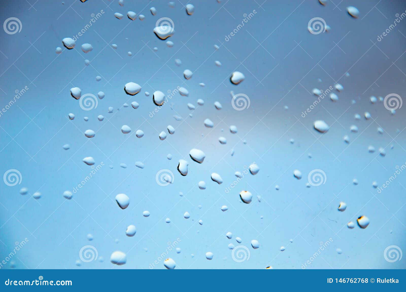 Small Drops of Water on the Glass, the Concept of Rainy Weather Stock ...
