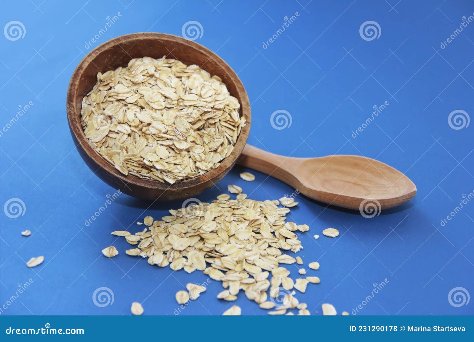 Small Dry Oat Flakes for Dietary Nutrition Stock Photo - Image of ...