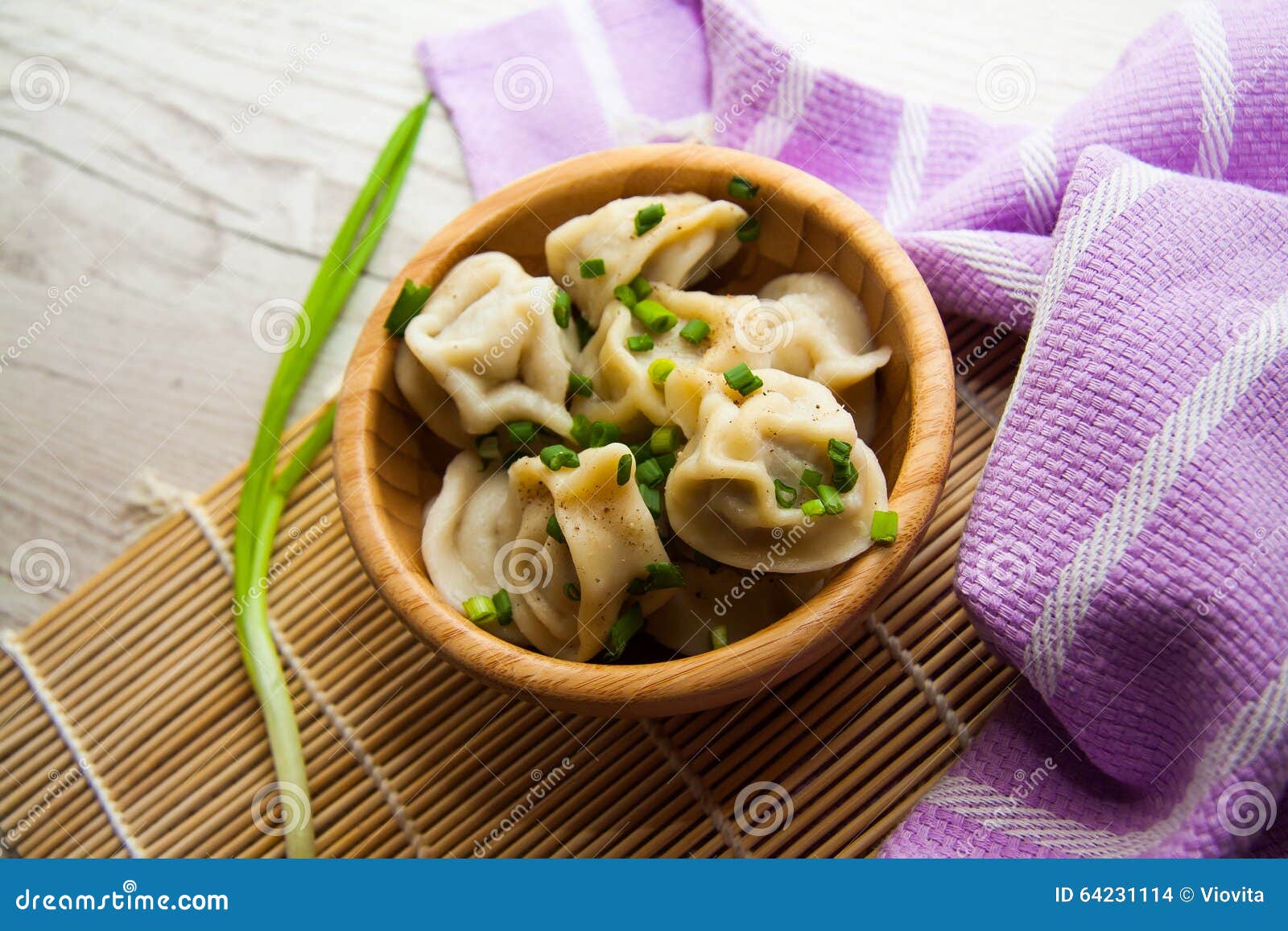 Small dumplings in bowl stock photo. Image of culinary - 64231114
