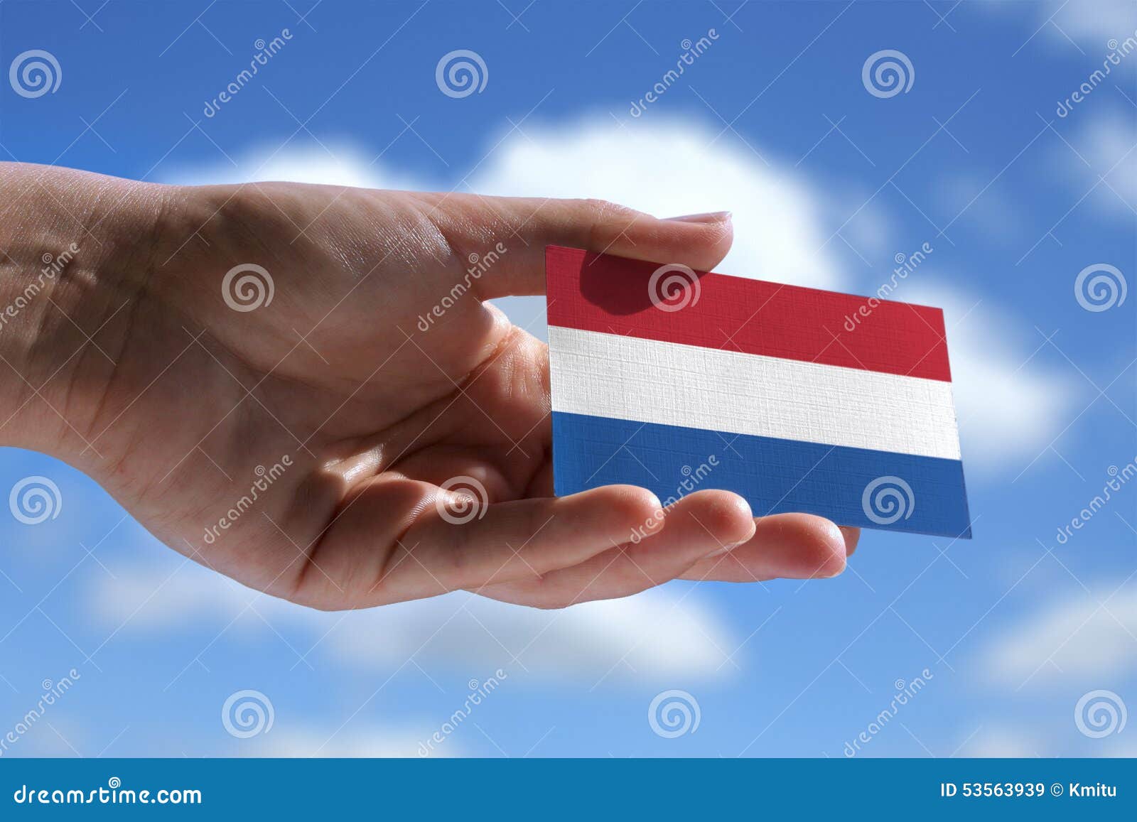 Small Dutch flag stock image. Image of palm, netherlands - 53563939