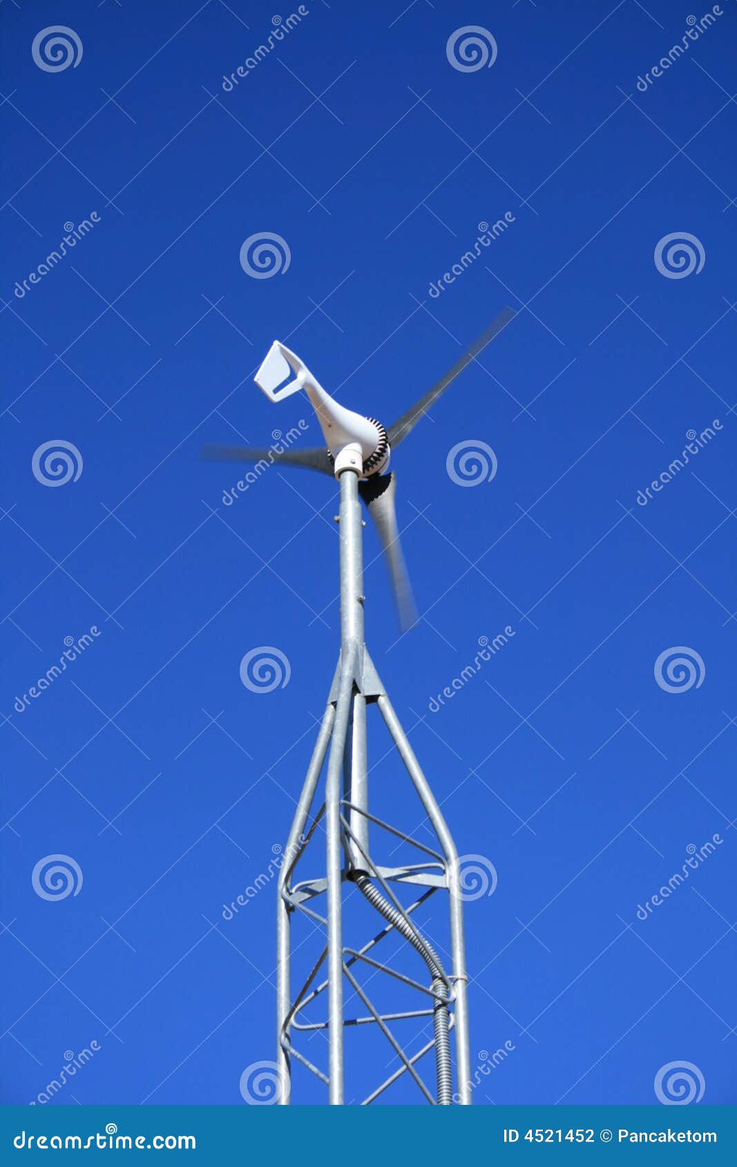 Small electric windmill stock photo. Image of blades, alternative - 4521452
