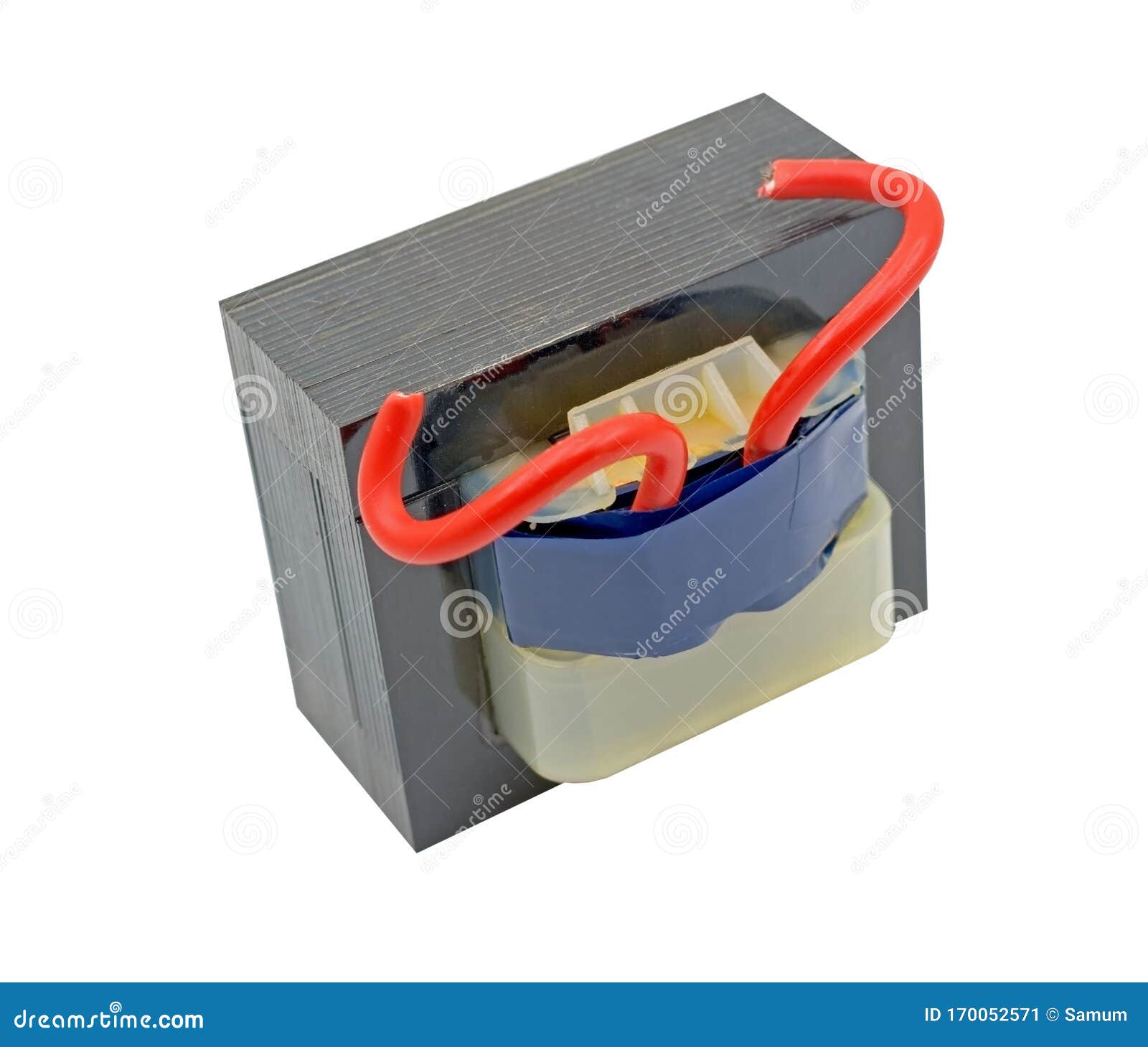 Electrical Transformer on White Stock Image - Image of electronics ...
