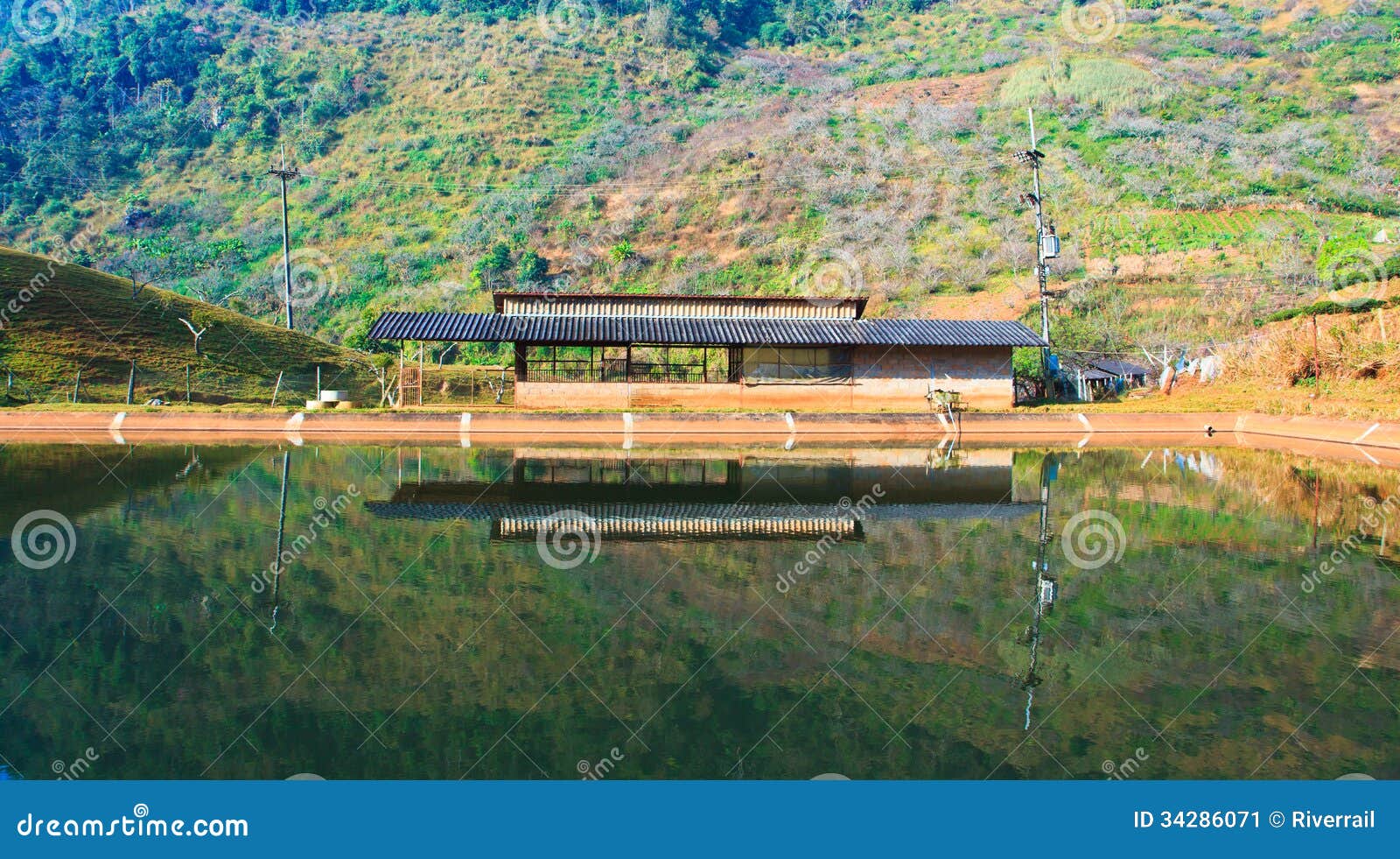 Small electricity plant stock image. Image of ladder - 34286071