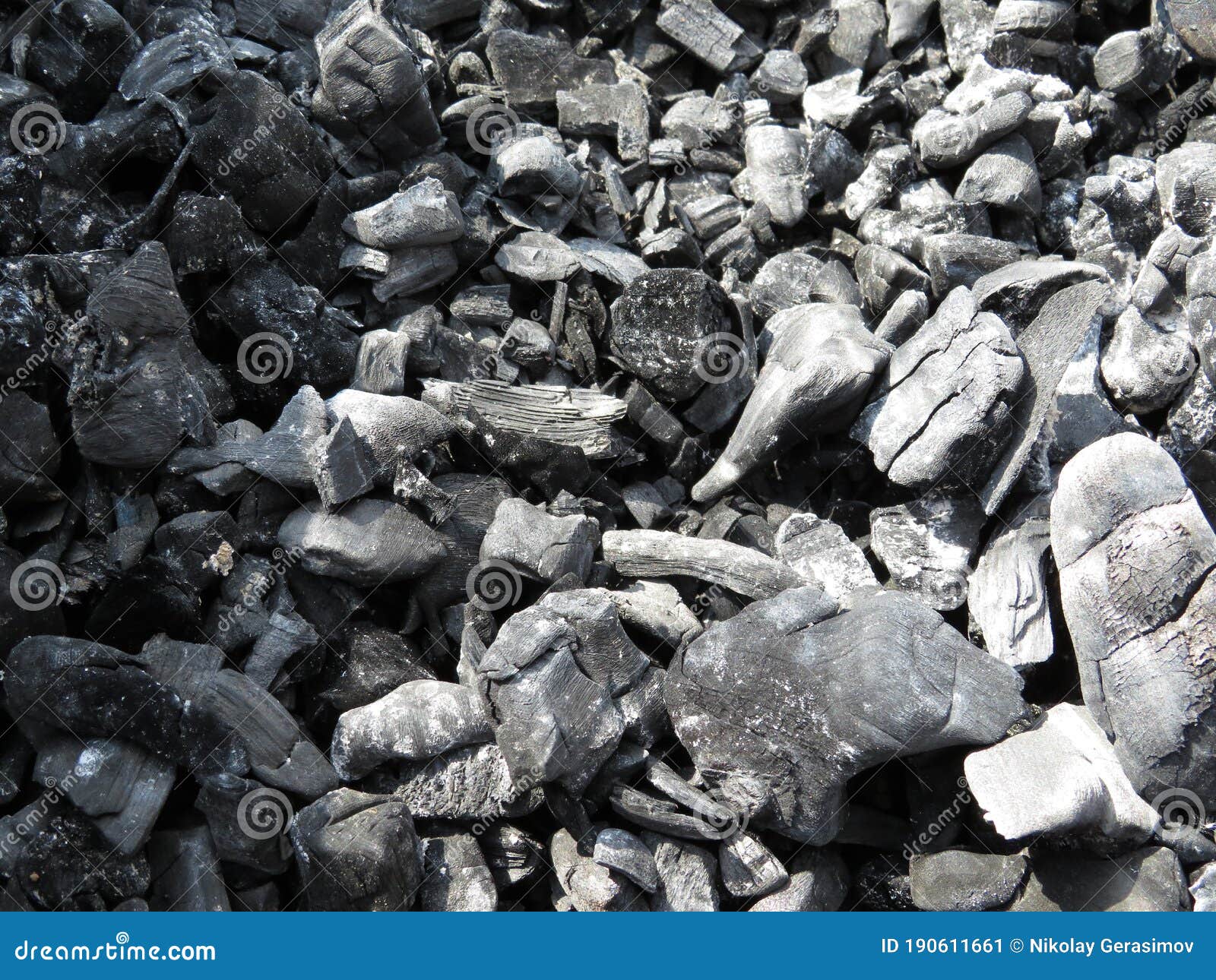 Small Embers Extinguished after the Fire Texture Stock Image - Image of ...