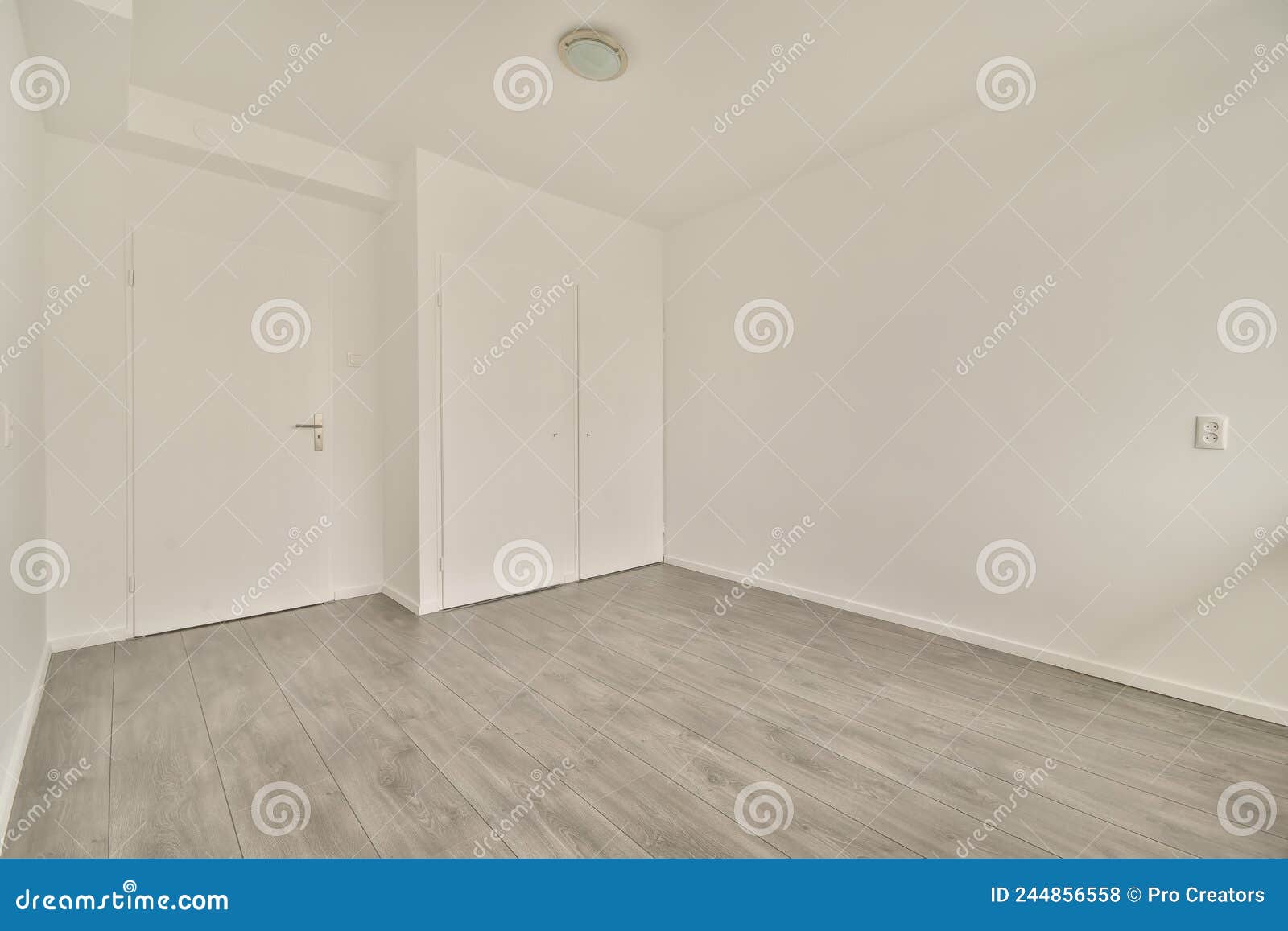 A Small Empty Room with in a Modern House Stock Photo - Image of house ...