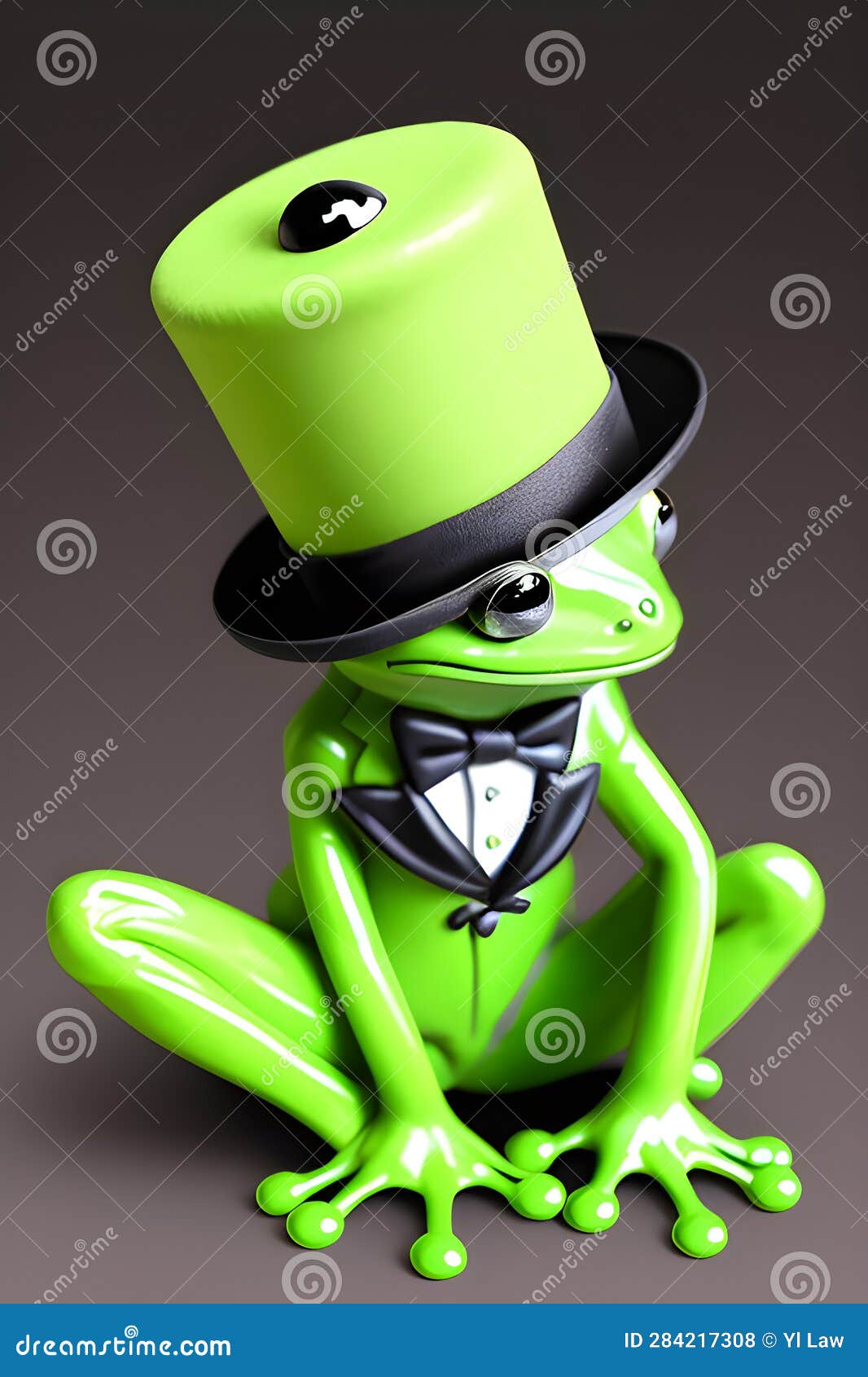 The Small Enchanting Frog in Suit Stock Illustration - Illustration of ...