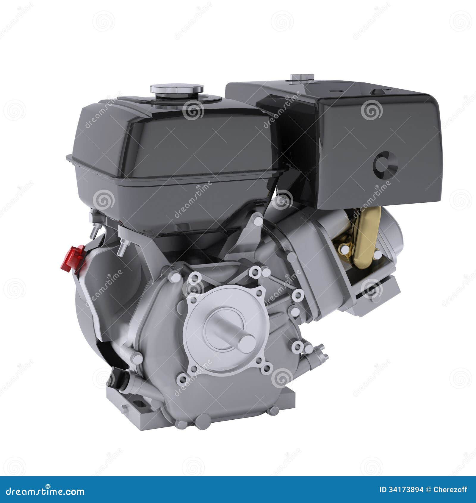 Small-engine Plane In A Blue Sky On A Background Of Clouds Royalty-Free ...