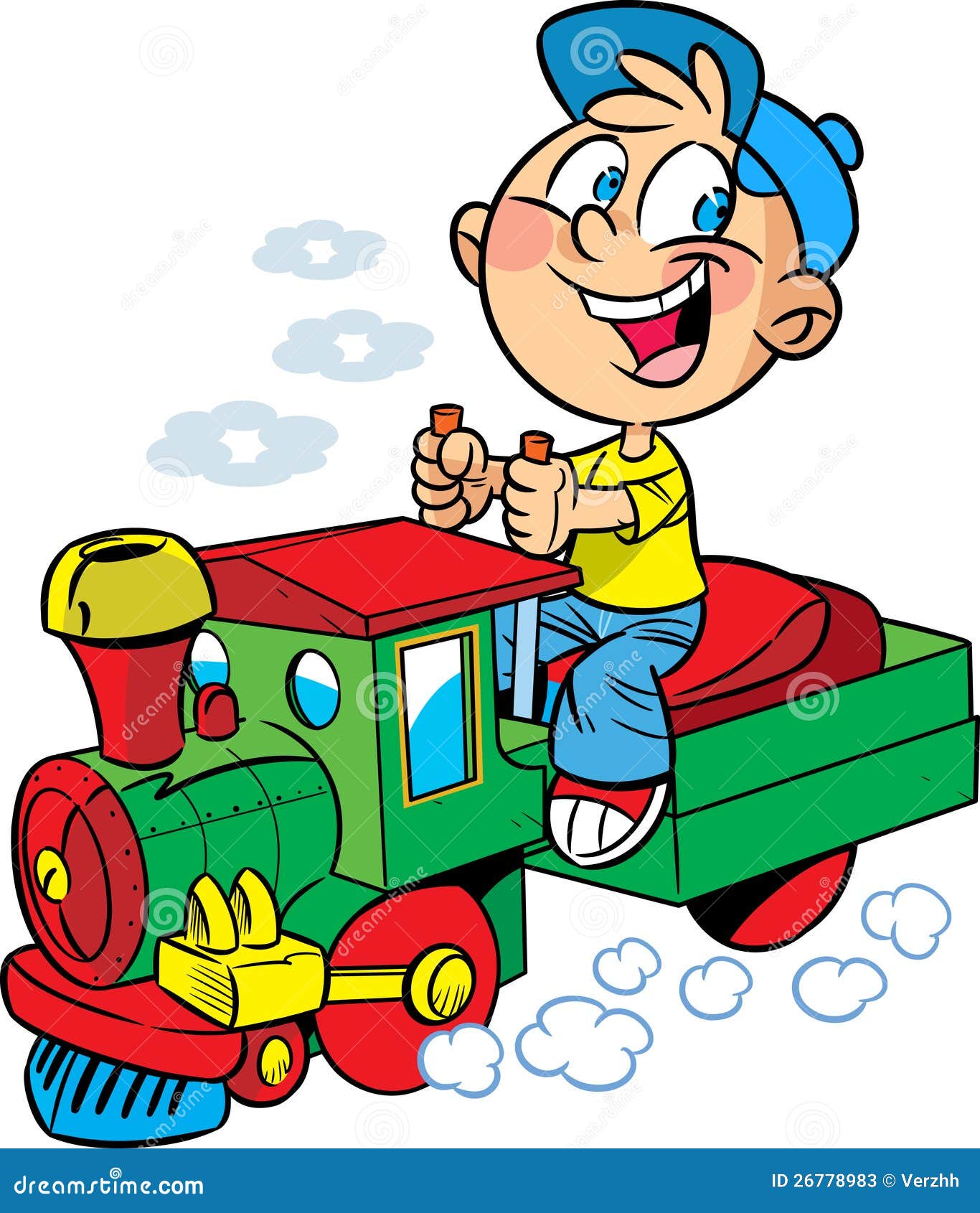 Small engineer locomotive stock vector. Illustration of baby - 26778983