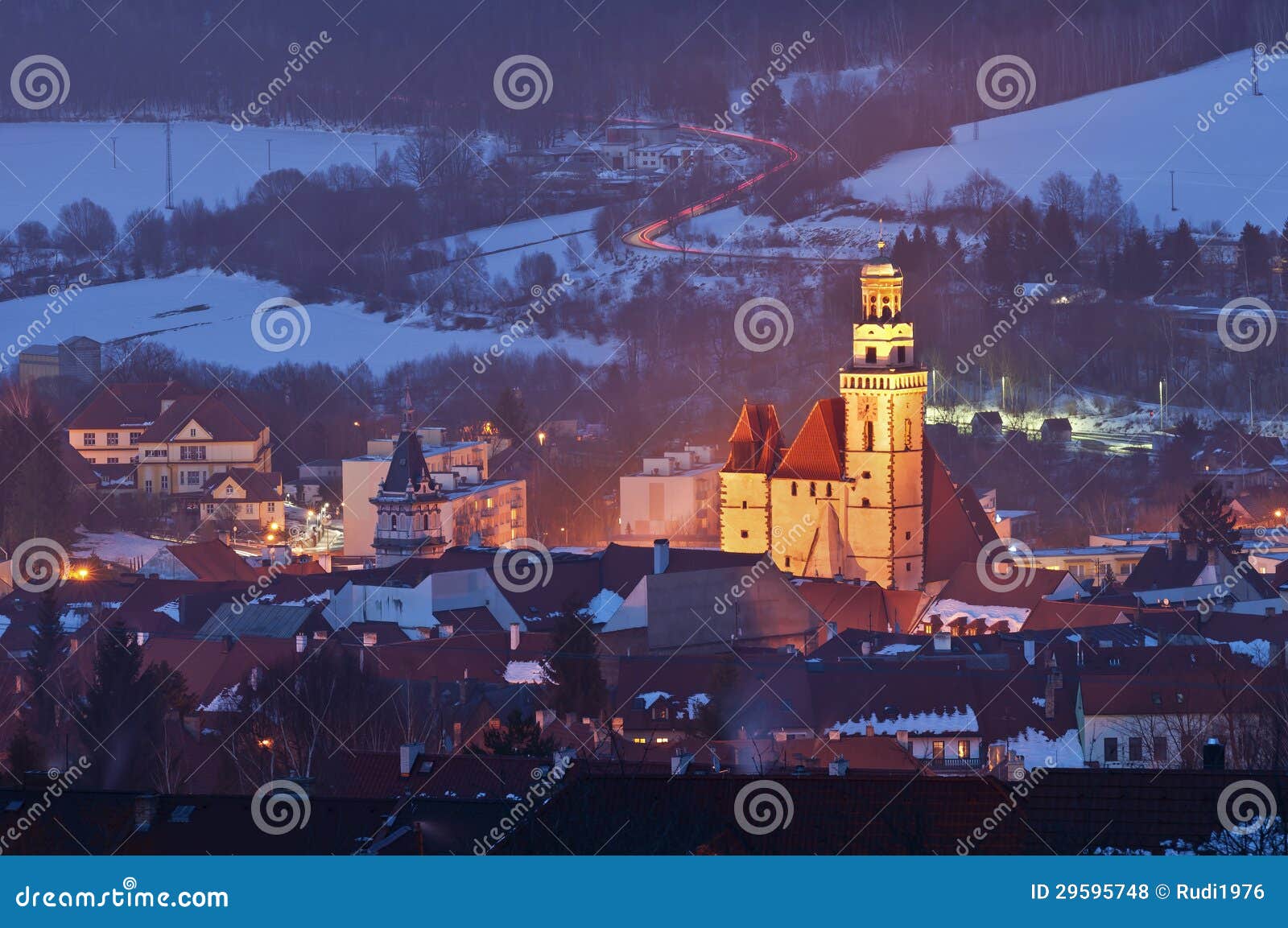 Small European Town. stock photo. Image of exterior, place - 29595748