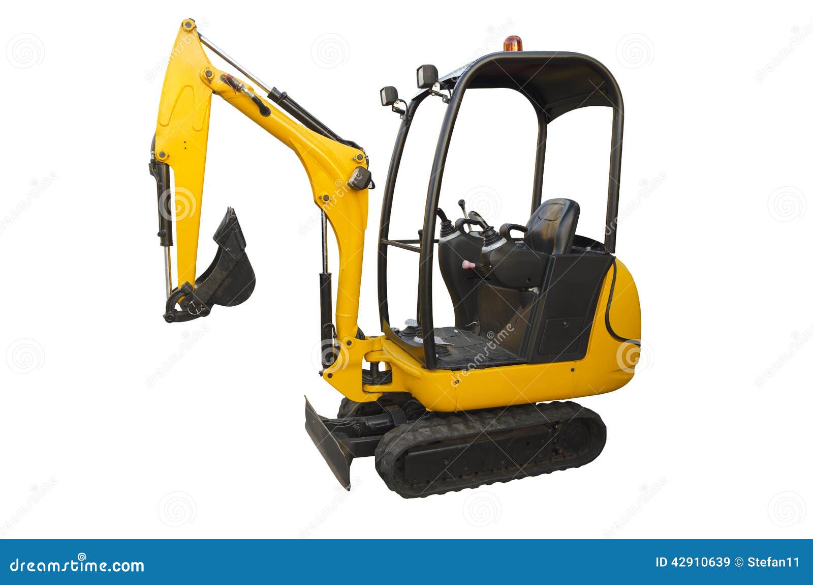 Small excavator stock image. Image of small, isolated - 42910639