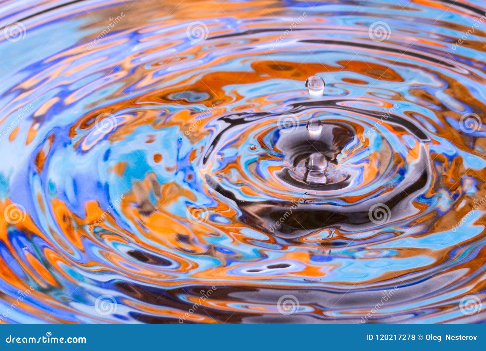 Small Explosion of Water from a Fallen Drop Stock Photo - Image of ...