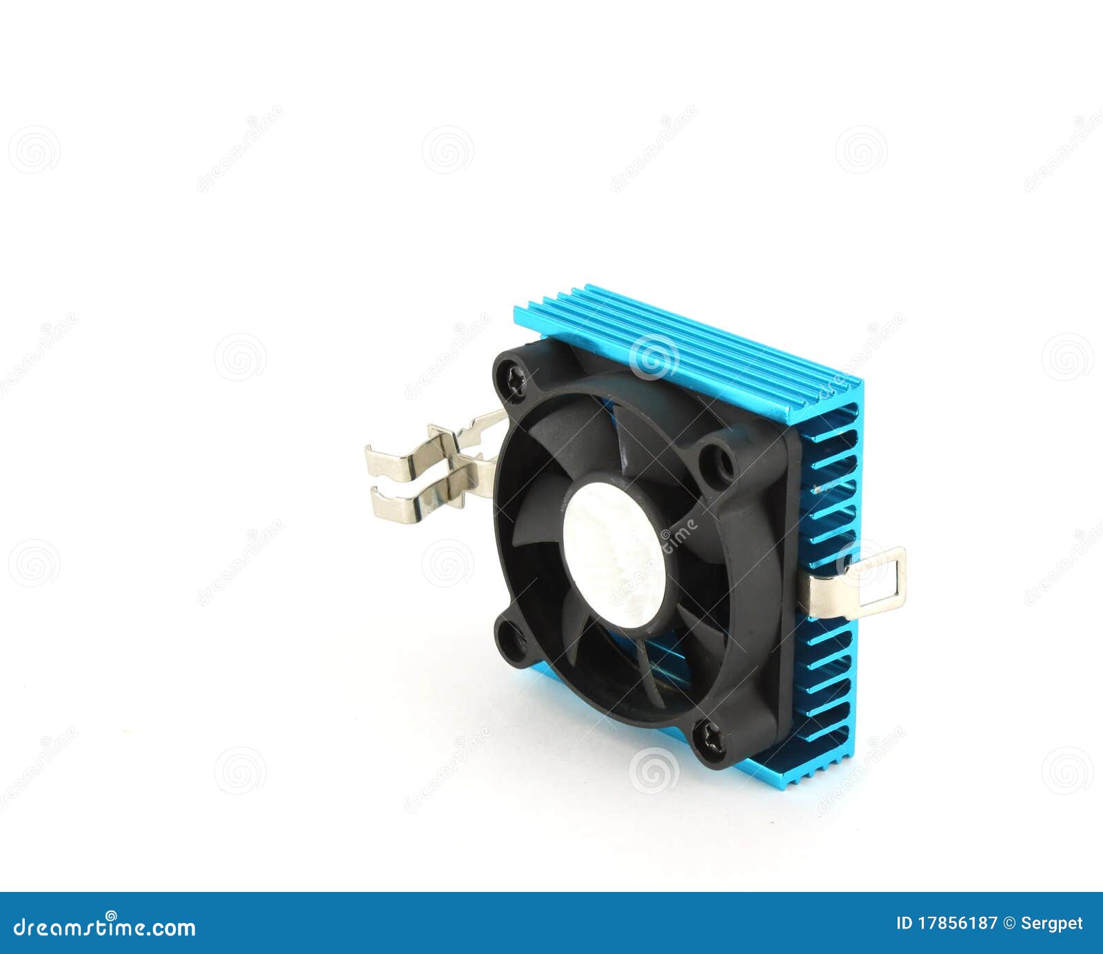 Small Fan for Microprocessor and Radiator Stock Image - Image of ...