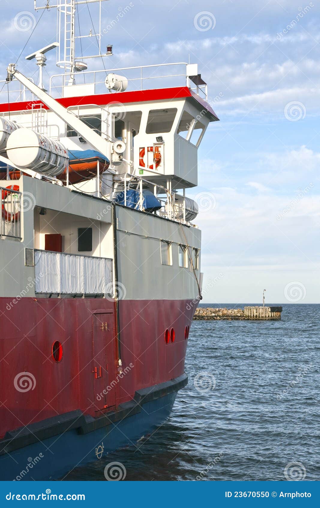 Small Ferry Leaving Port stock photo. Image of water - 23670550