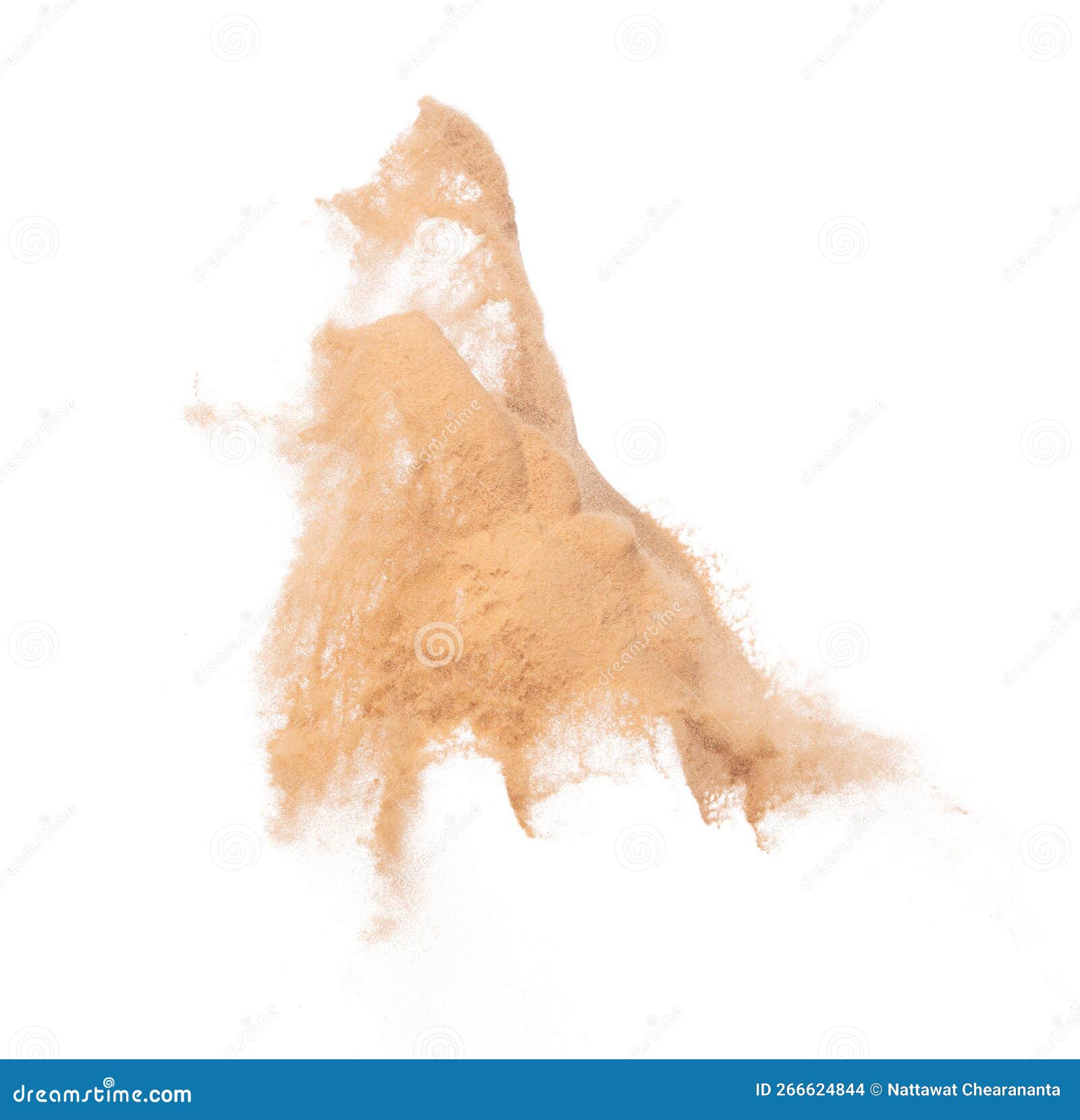 Small Fine Size Sand Flying Explosion, Golden Grain Wave Explode ...