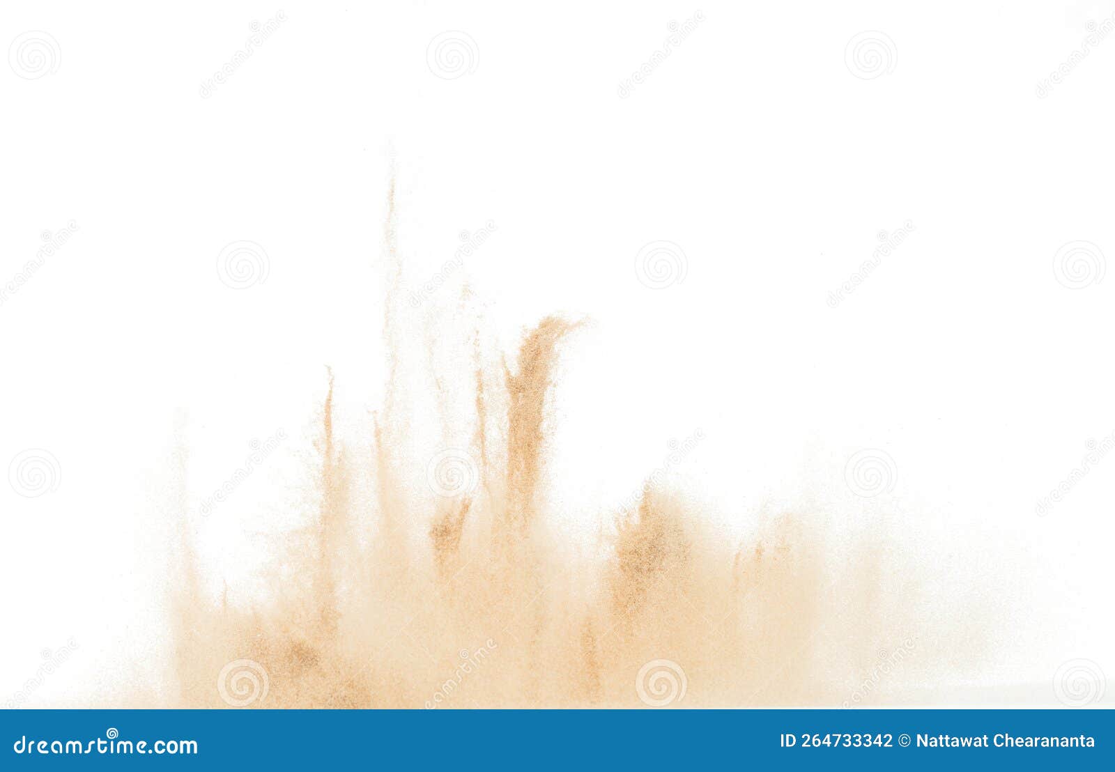 Small Fine Size Sand Flying Explosion, Golden Grain Wave Explode ...