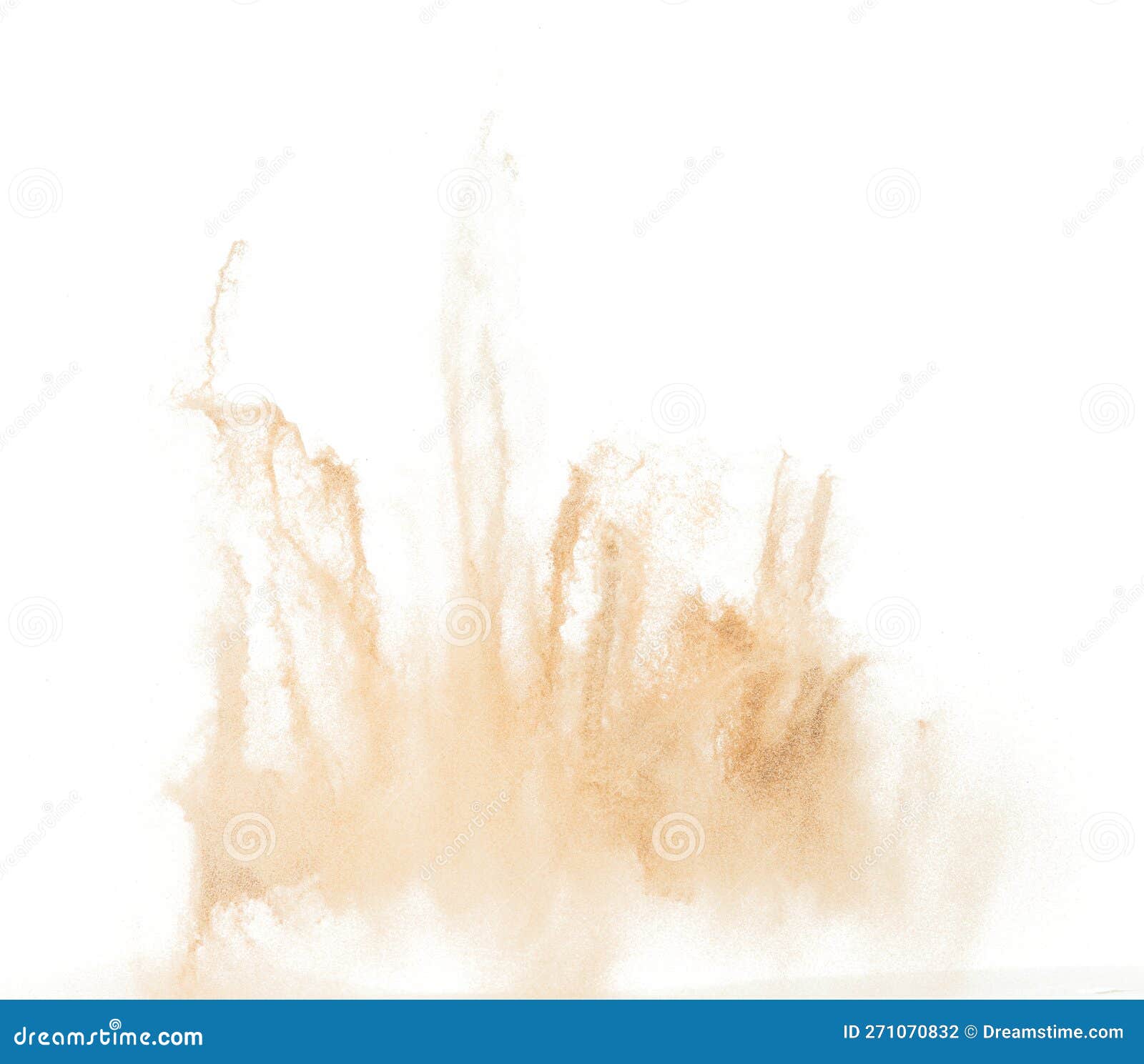 Small Fine Size Sand Flying Explosion, Golden Grain Wave Explode ...