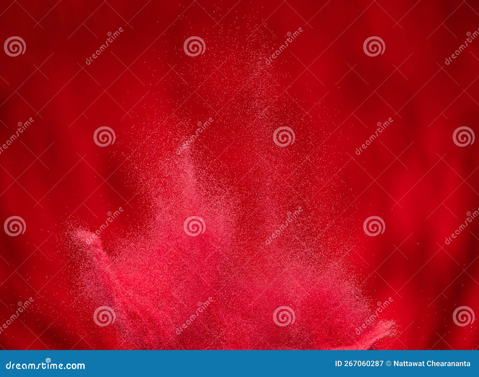 Small Fine Size Sand Flying Explosion, Red Hot Wave Explode, Abstract ...