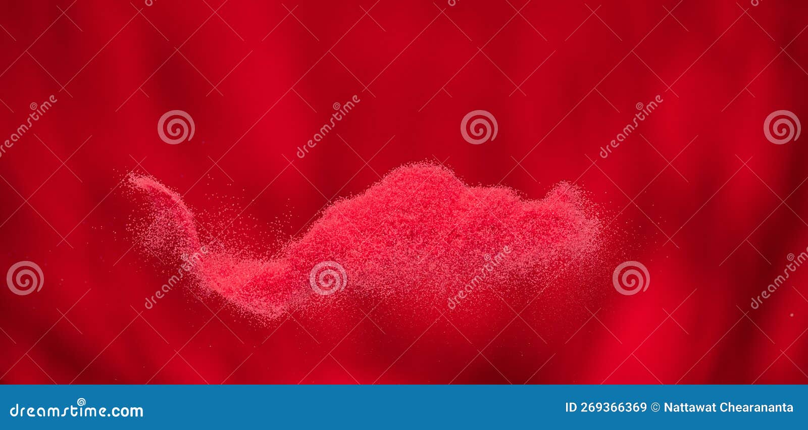 Small Fine Size Sand Flying Explosion, Red Hot Wave Explode, Abstract ...