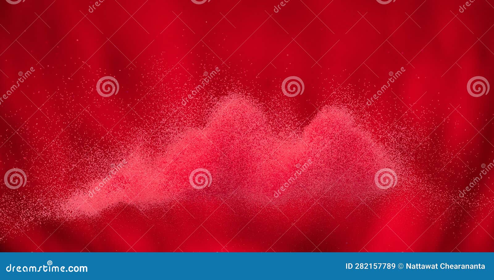 Small Fine Size Sand Flying Explosion, Red Hot Wave Explode, Abstract ...