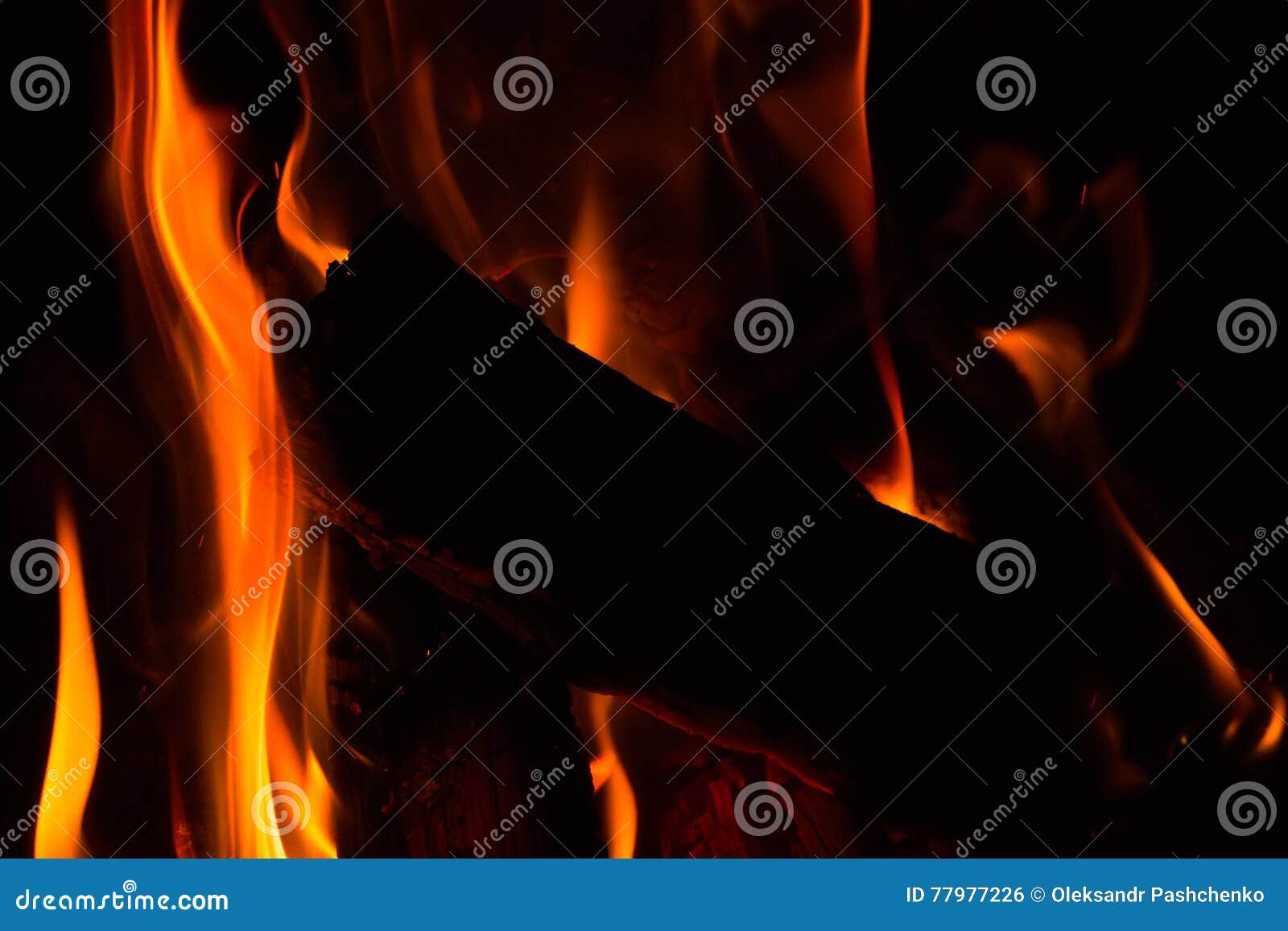 Small Fire with Bright Red Flames Stock Photo - Image of elements, heat ...
