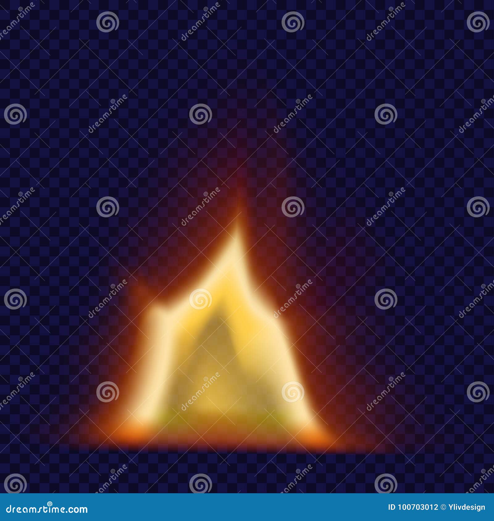 Small Fire Concept Background, Realistic Style Stock Vector ...