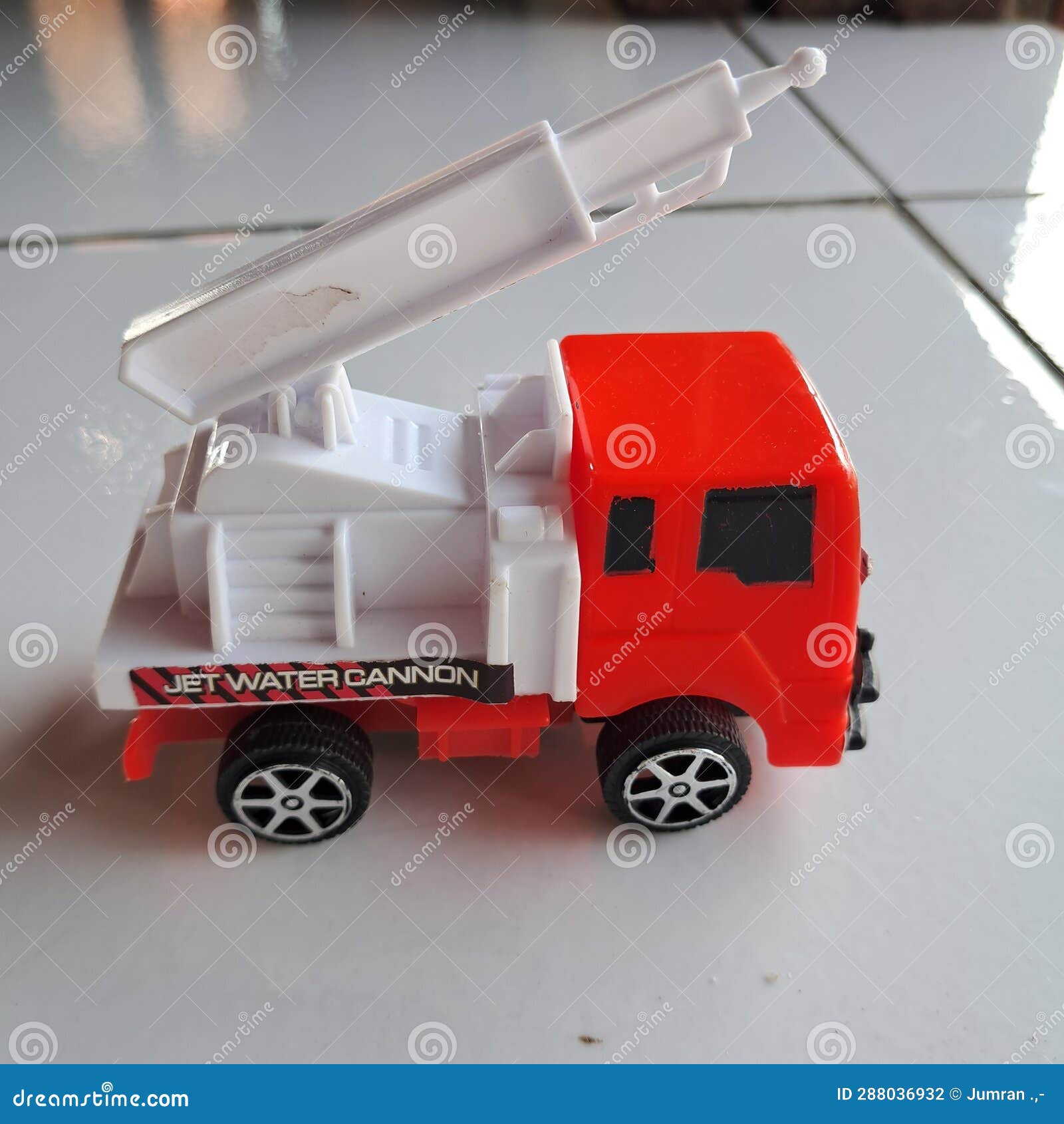 Small Fire Engine Toy Made of Plastic Stock Photo - Image of plastic ...
