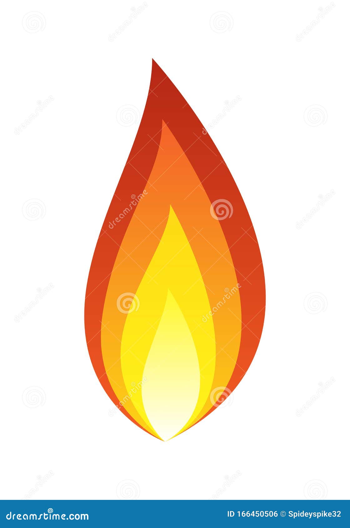 Small Fire Flame Illustration. Isolated Vector Illustration Stock ...